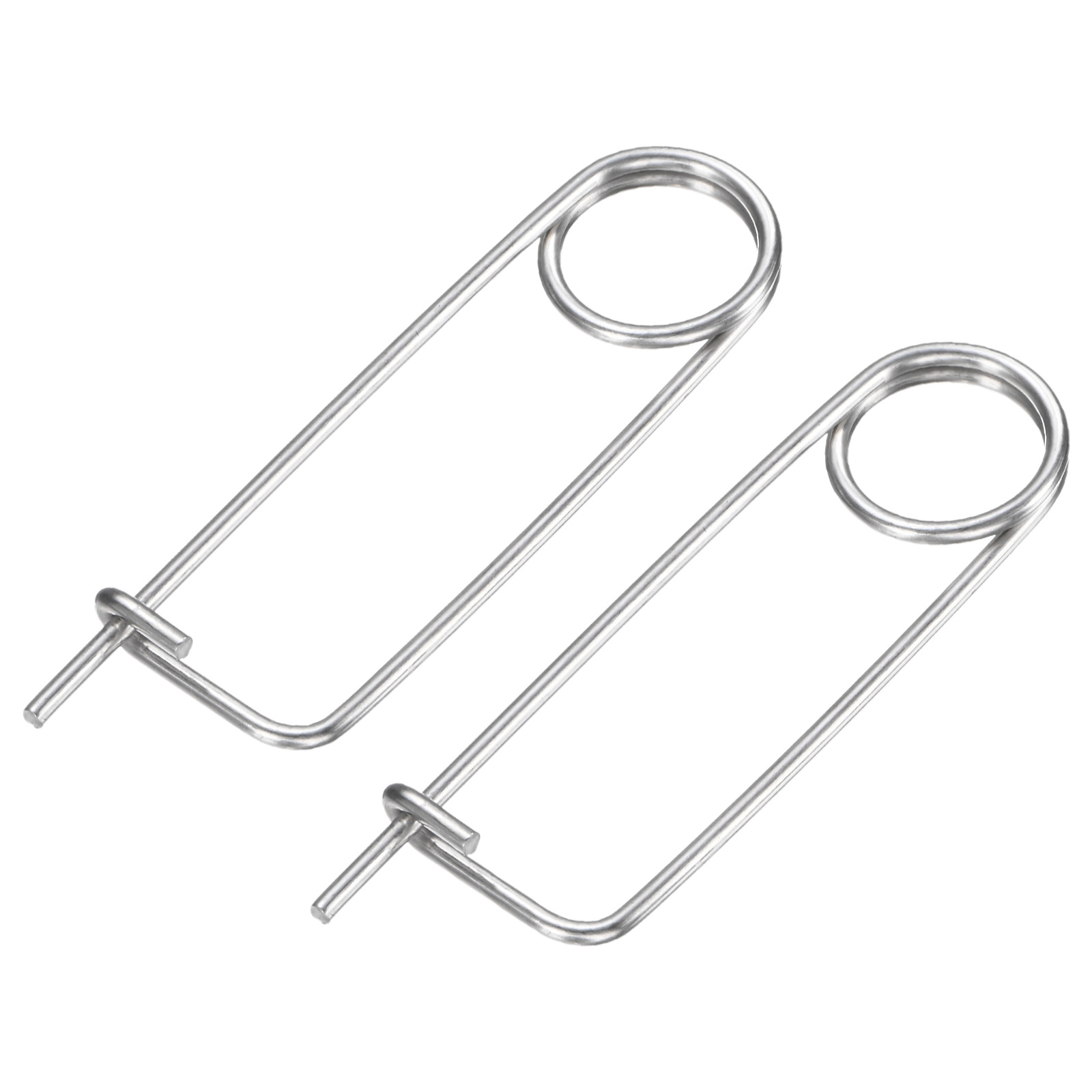 Uxcell 2-Pack Brooch Shape Cotter Safety Pin, M2x45mm Stainless Steel ...