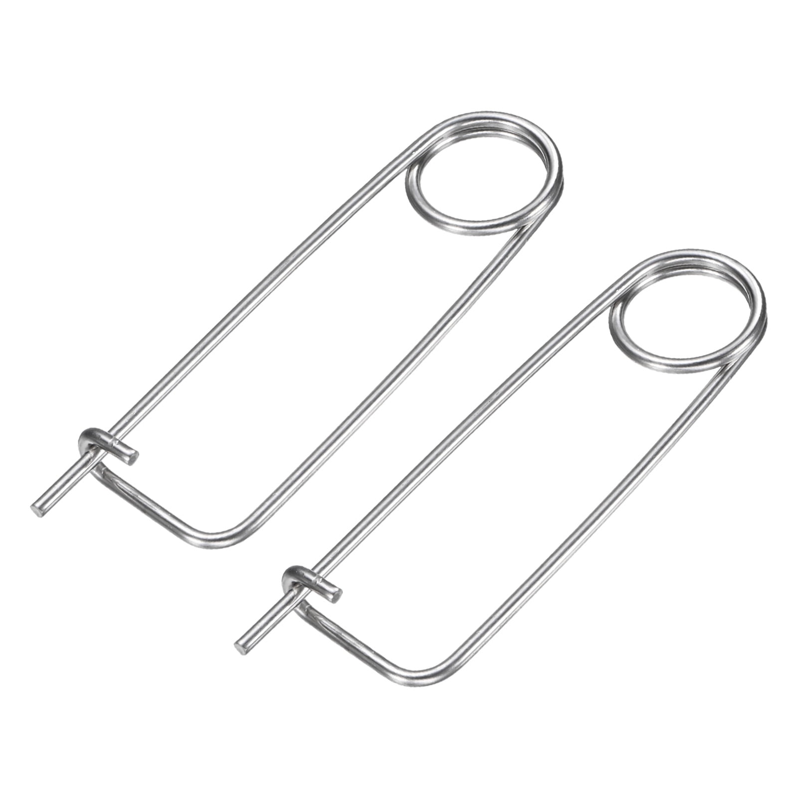 Uxcell 2-Pack Brooch Shape Cotter Safety Pin, M4x100mm Stainless Steel ...