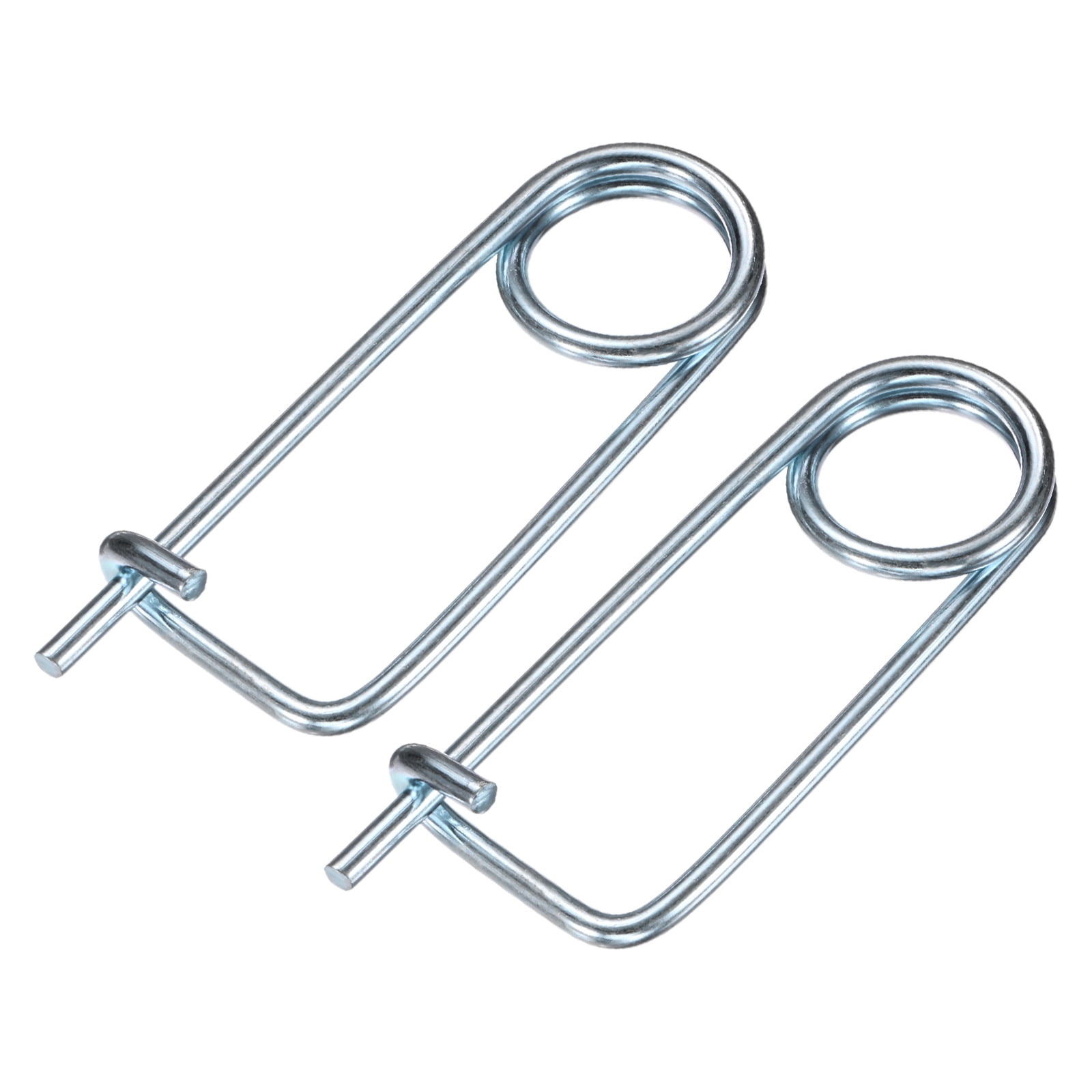 Uxcell 2-Pack Brooch Shape Cotter Safety Pin, M6x77mm Spring Steel Pins ...