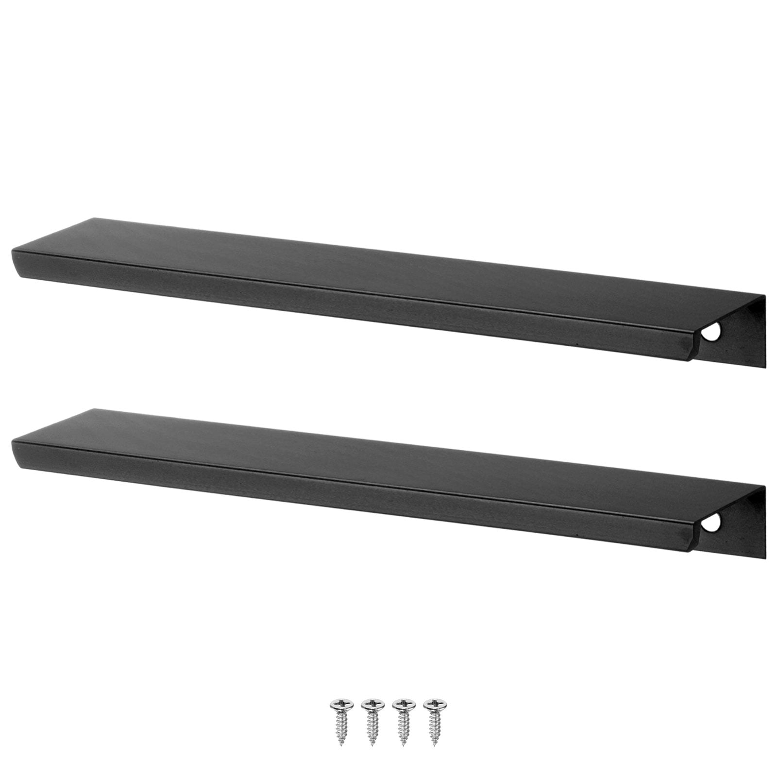 Uxcell 2-Pack Cabinets Drawers Edge Pulls, 5.91" Aluminum Drawer Edge ...
