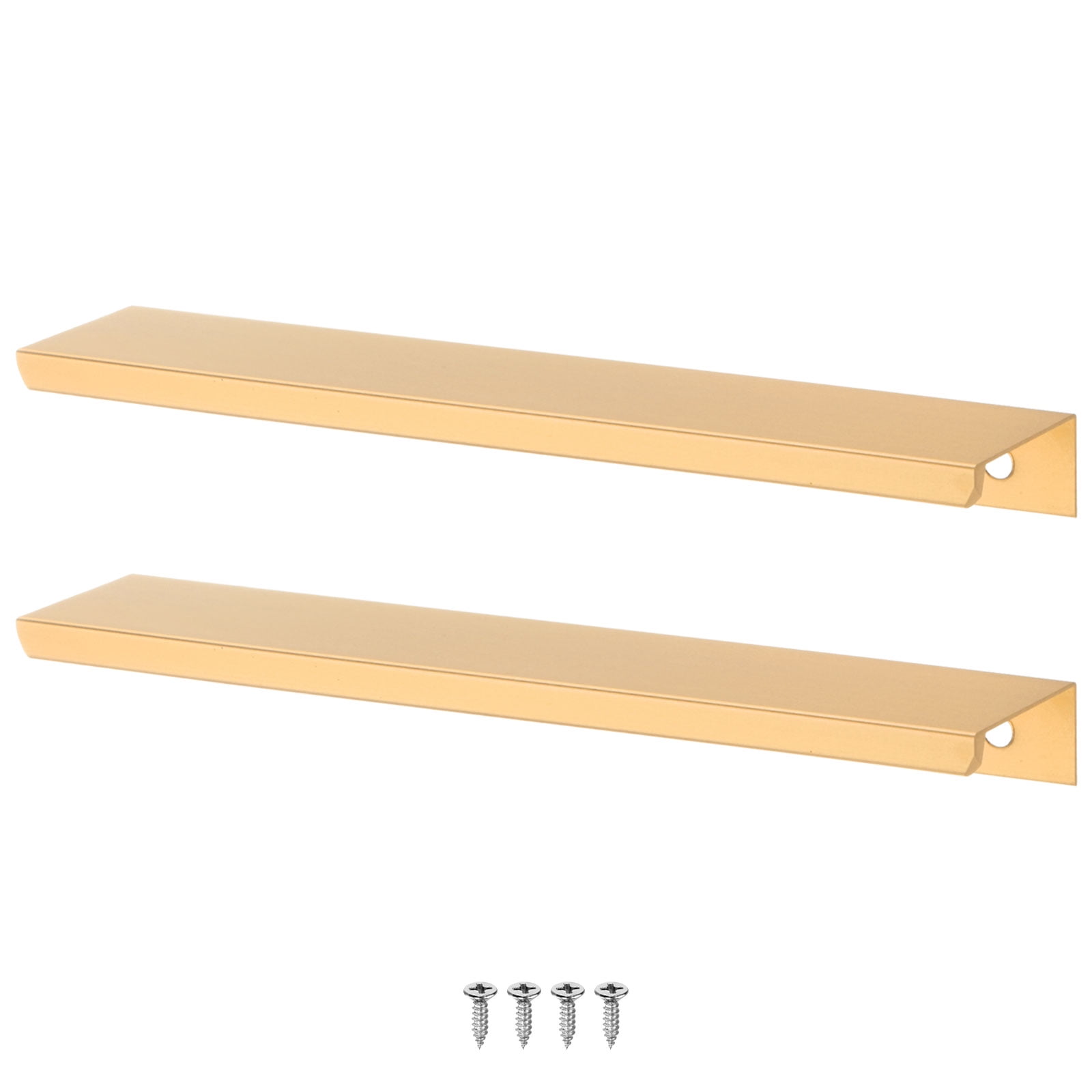 Uxcell 2-Pack Cabinets Drawers Edge Pulls, 5.91" Aluminum Drawer Edge ...