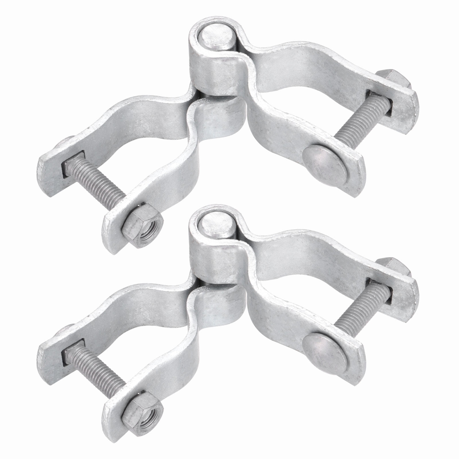 Uxcell 2 Pack Chain Link Fence Gate Post Hinge, 1-1/4" Galvanized Steel ...
