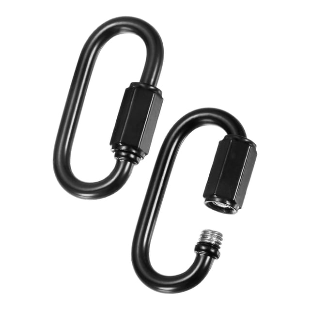 Uxcell 2-Pack Chain Quick Links, M3.2 Electroplated Iron 1.45 Inch ...