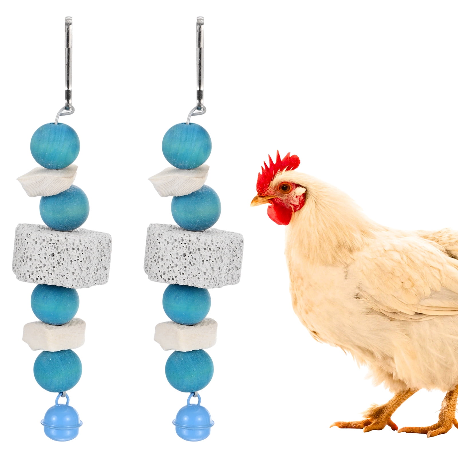 Uxcell 2-Pack Chicken Chewing Toy, Volcanic Block Beak Grinding Stone ...