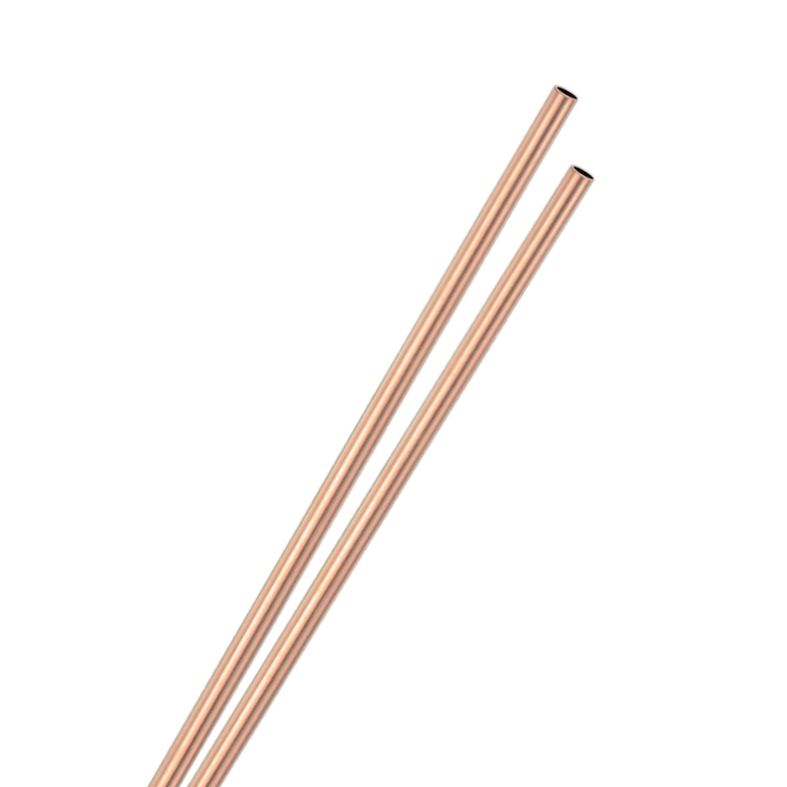 Uxcell 2-Pack Copper Round Tube, 5mm OD 0.2mm Thick 300mm Length ...