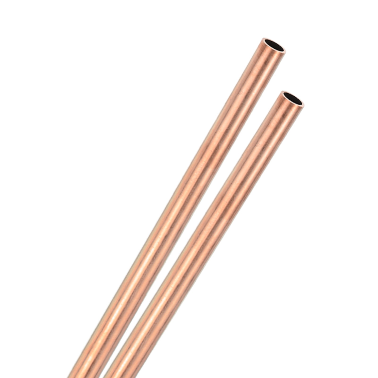 Uxcell 2-Pack Copper Round Tube, 9mm OD 1mm Thick 300mm Length Straight ...