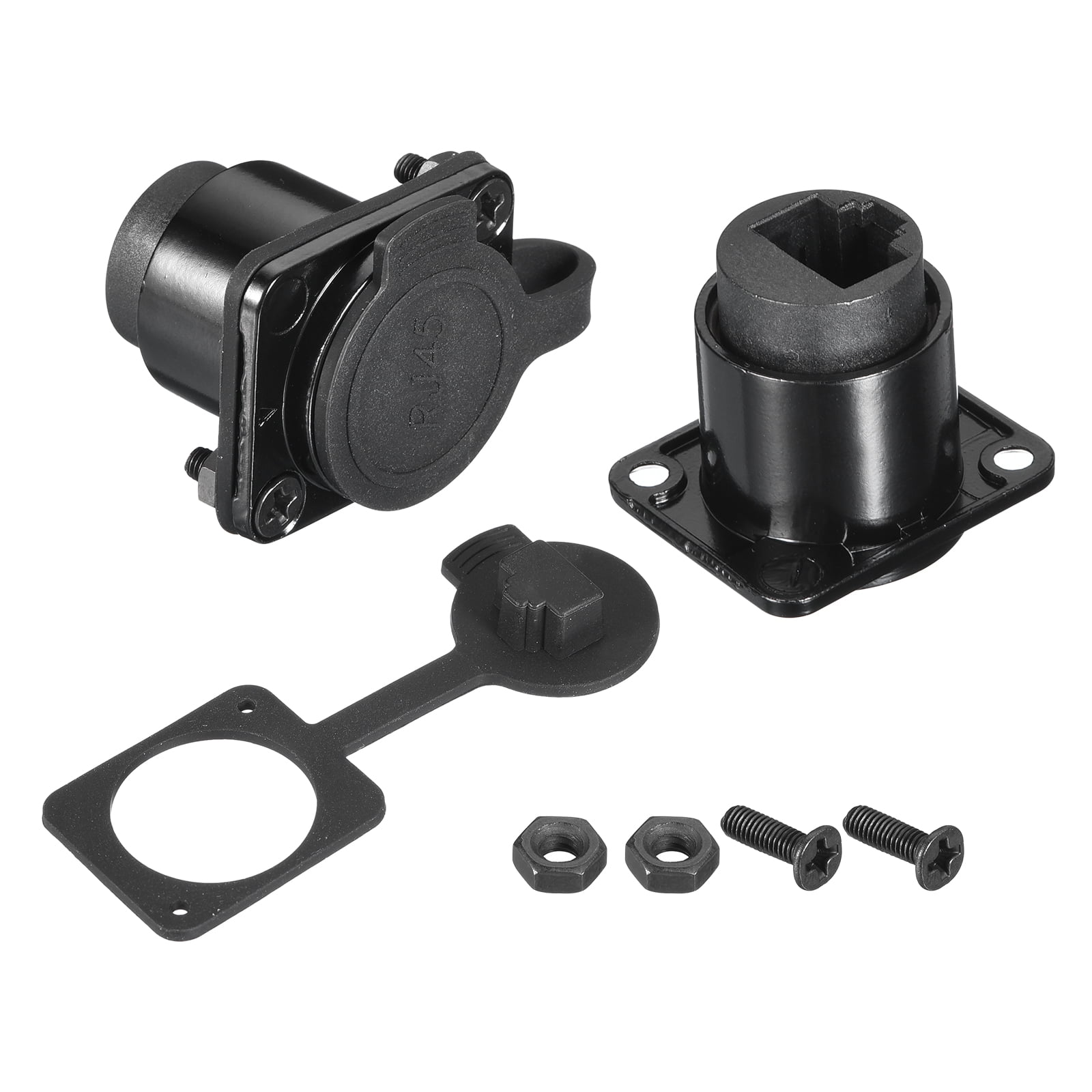 Uxcell 2 Pack D Type RJ45 Coupler, Panel Mount Connector Female to ...