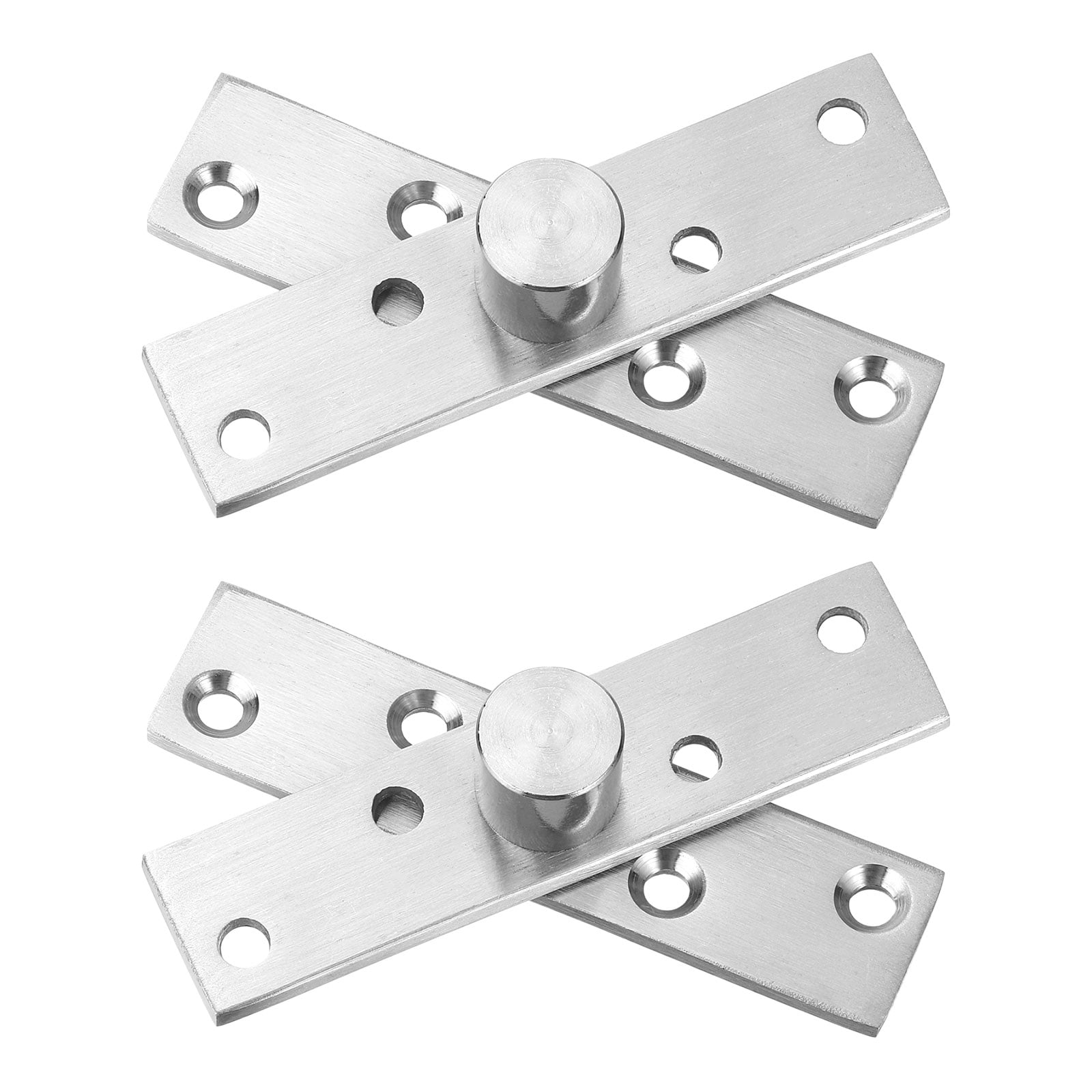 Uxcell 2 Pack Door Pivot Hinges 360 Degree Rotating Concealing Hinge ...