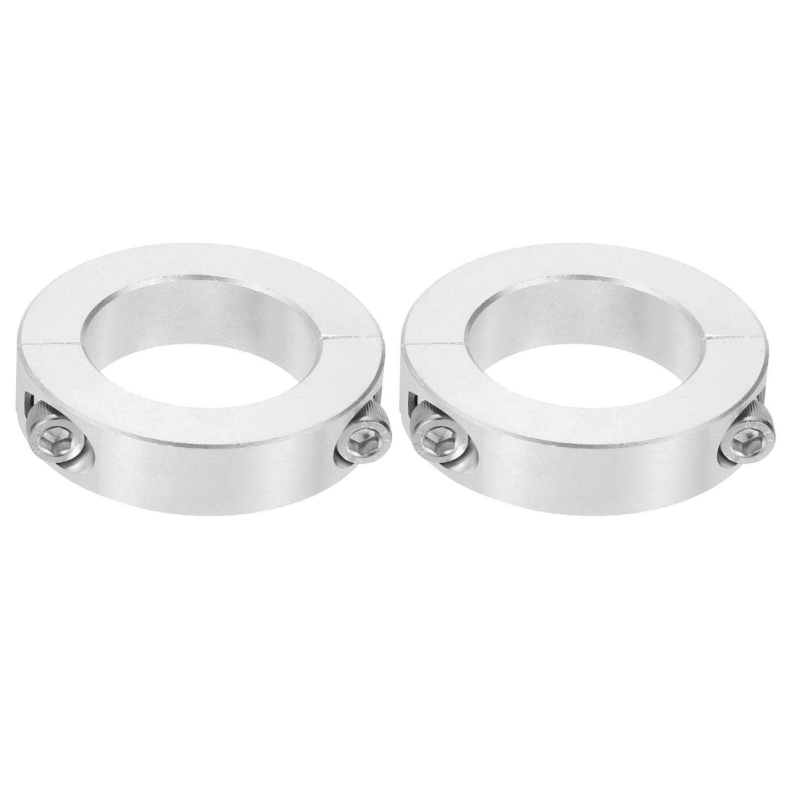 Uxcell 2 Pack Double Split Shaft Collar 1-1/2" Bore, Two-Piece Clamping ...