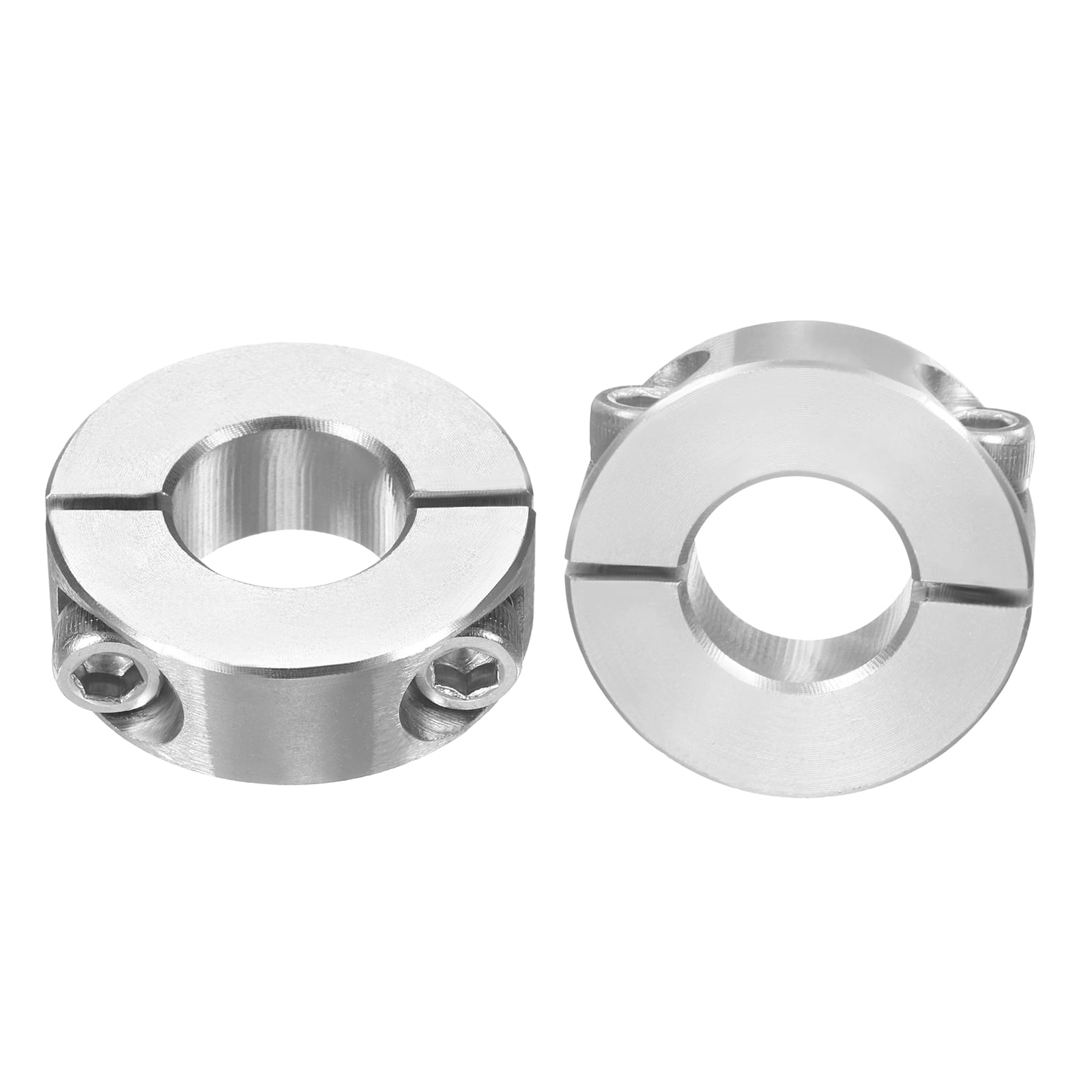 Uxcell 2 Pack Double Split Shaft Collar 1/2" Bore, Two Piece Clamping ...