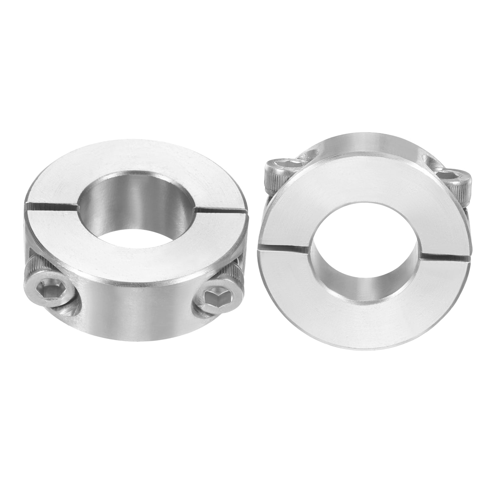 Uxcell 2 Pack Double Split Shaft Collar 18mm Bore, Two Piece Clamping ...