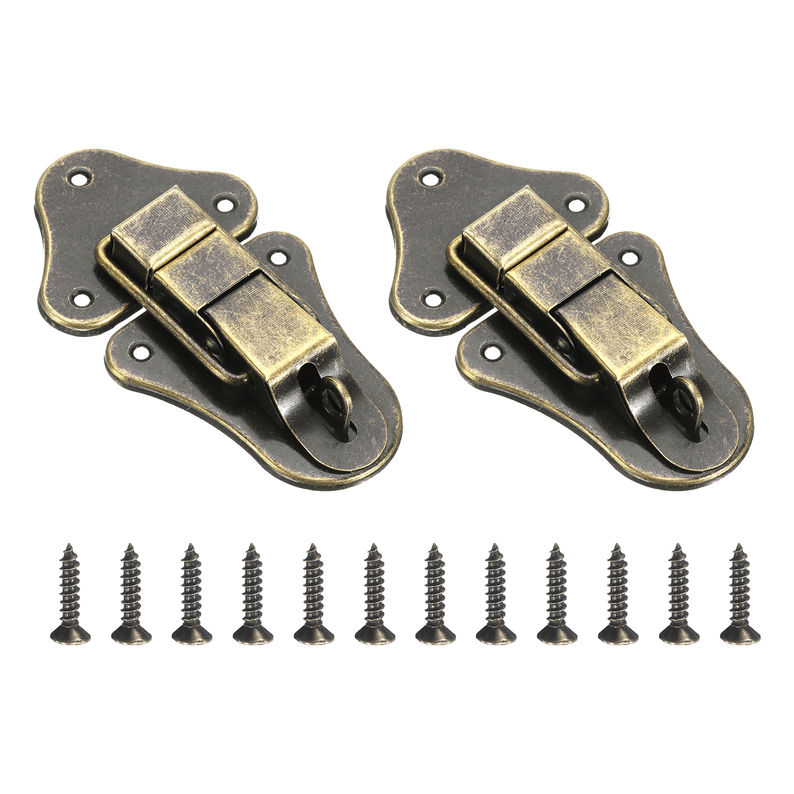 Uxcell 2 Pack Duck-billed Hasp Lock, 95 x 52mm Retro Box Toggle Latch ...