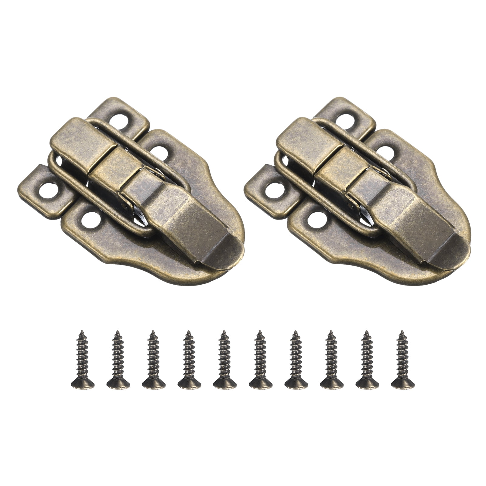 Uxcell 2 Pack Duck-billed Hasp Lock, Retro Box Toggle Latch without ...