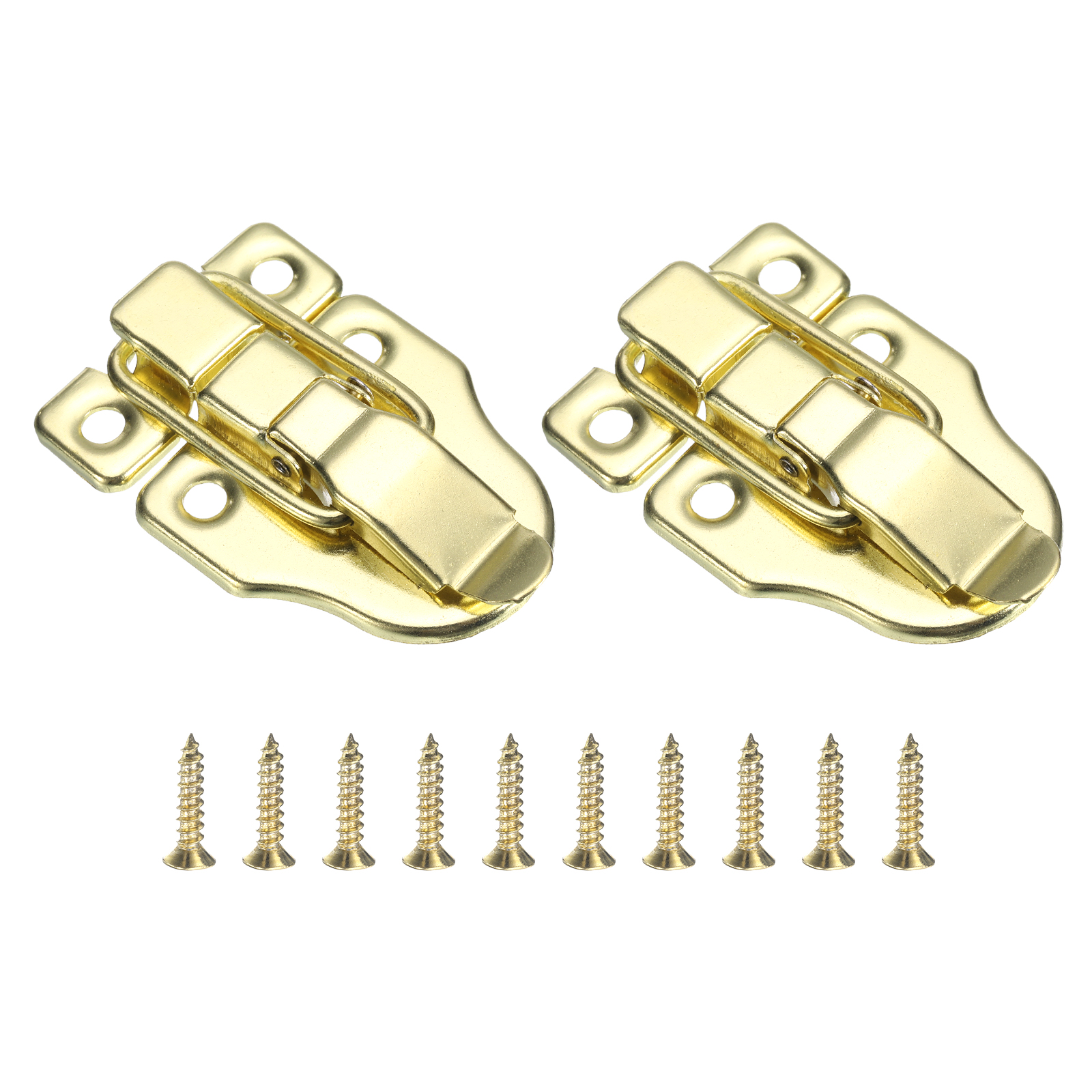 Uxcell 2 Pack Duck-billed Hasp Lock, Retro Box Toggle Latch without ...