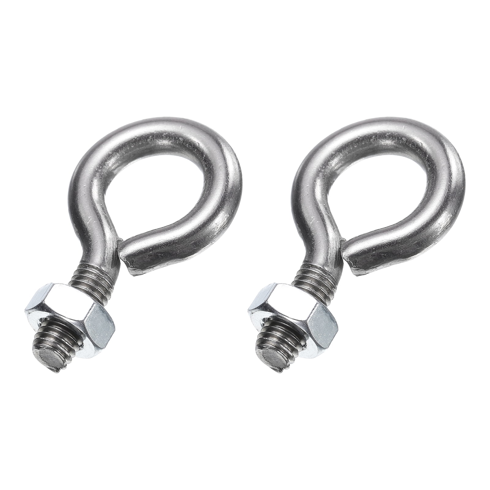 Uxcell 2 Pack Eye Bolts, M8 x 14mm 304 Stainless Steel Threaded EyeBolt ...