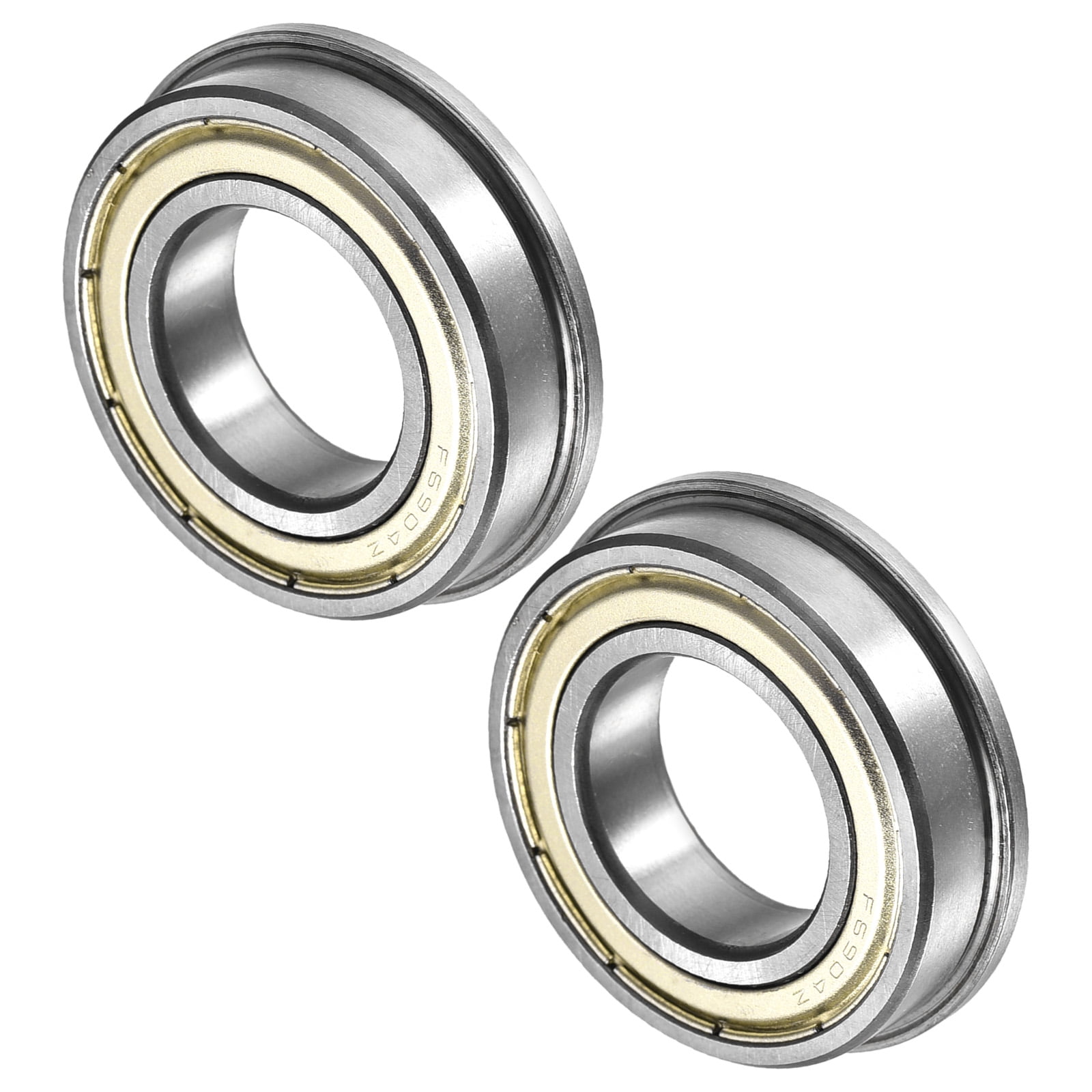 Uxcell 2-Pack F6904ZZ Flanged Ball Bearing, 20x37x9mm Metal Sealed ...
