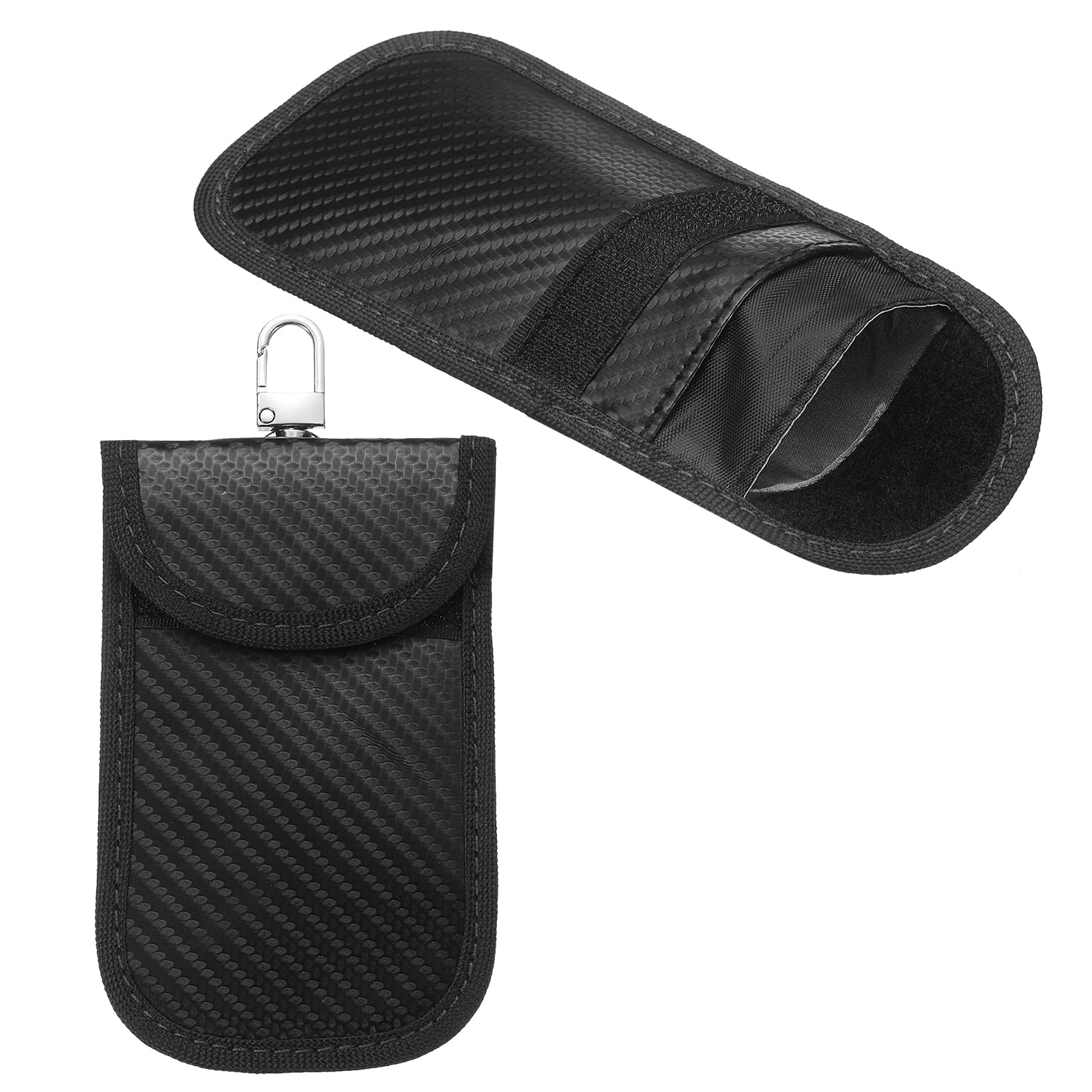 Uxcell 2 Pack Faraday Pouch for Car Keys, RFID Fob Key Protector Signal ...