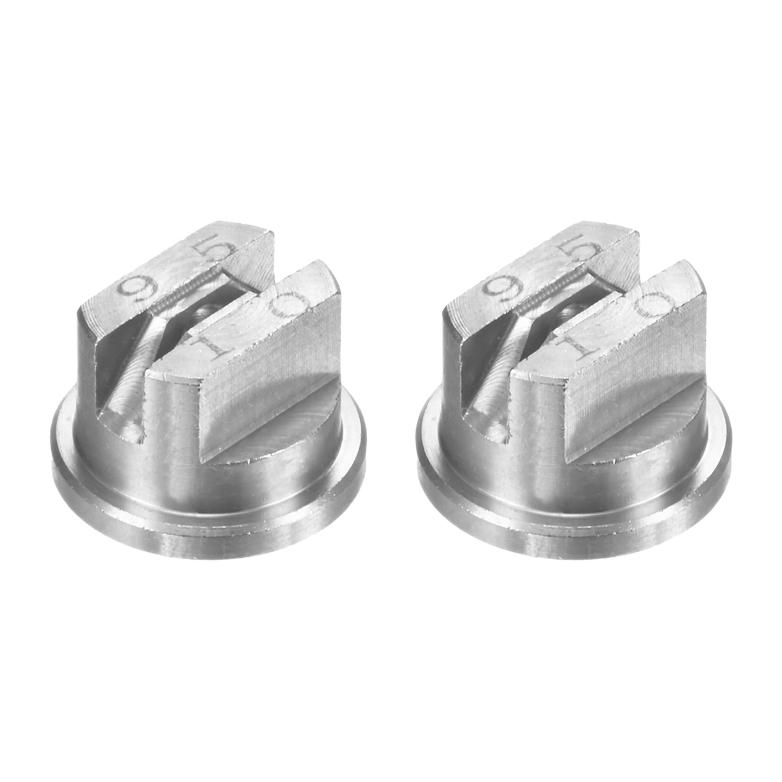 Uxcell 2-Pack Flat Fan Spray Tip, 1.1mm 110 Degree Stainless Steel ...