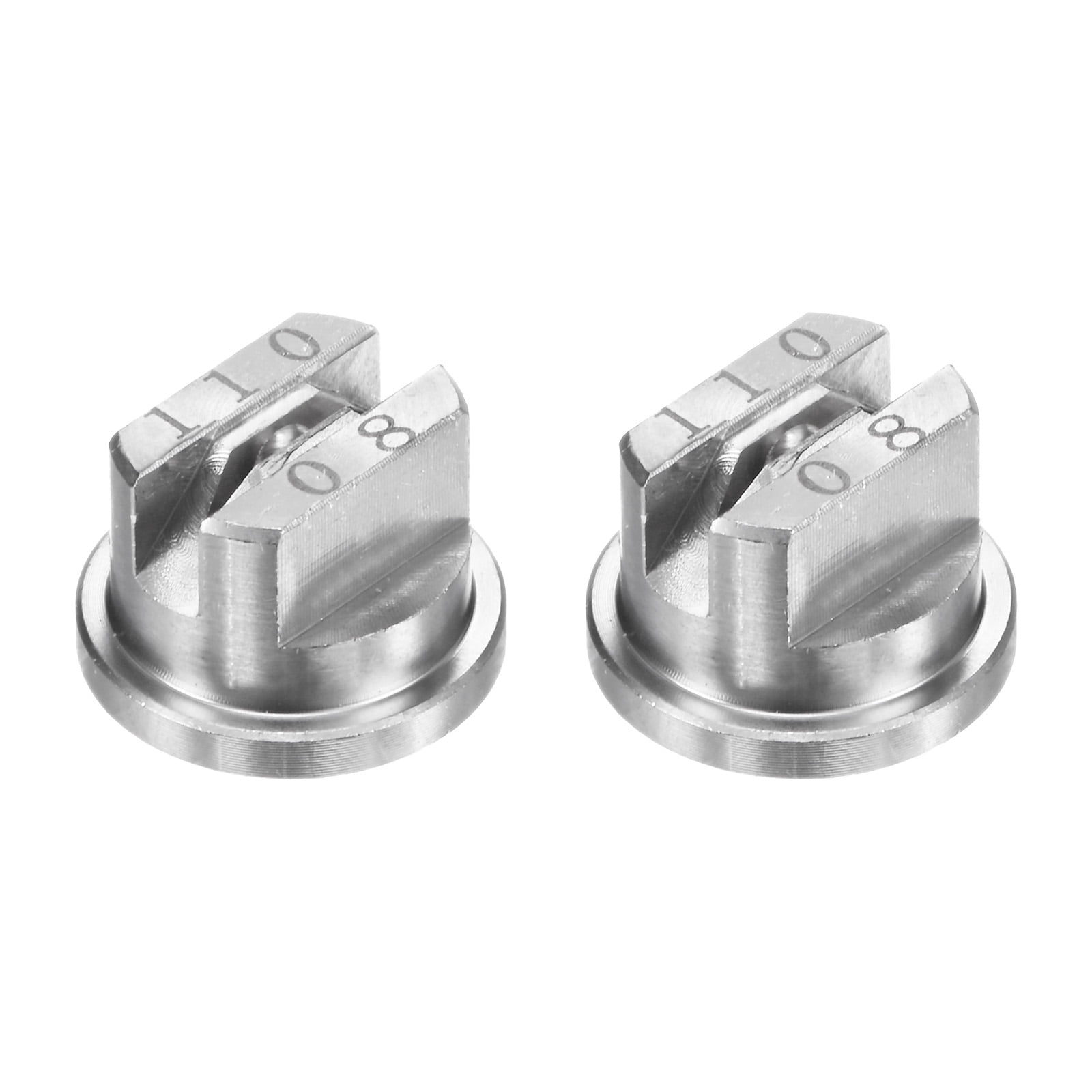Uxcell 2-Pack Flat Fan Spray Tip, 1.4mm 95 Degree Stainless Steel ...