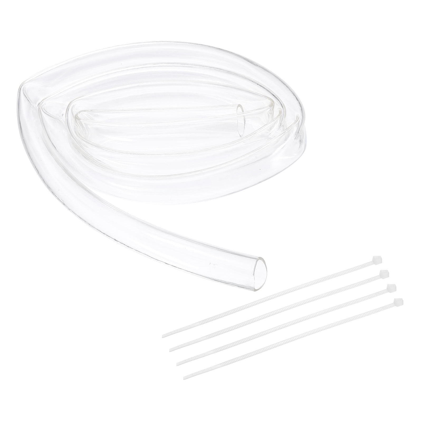 Uxcell 2 Pack Flexible Tubing, 25mm ID x 30mm OD - 6.6 Feet Long Clear ...