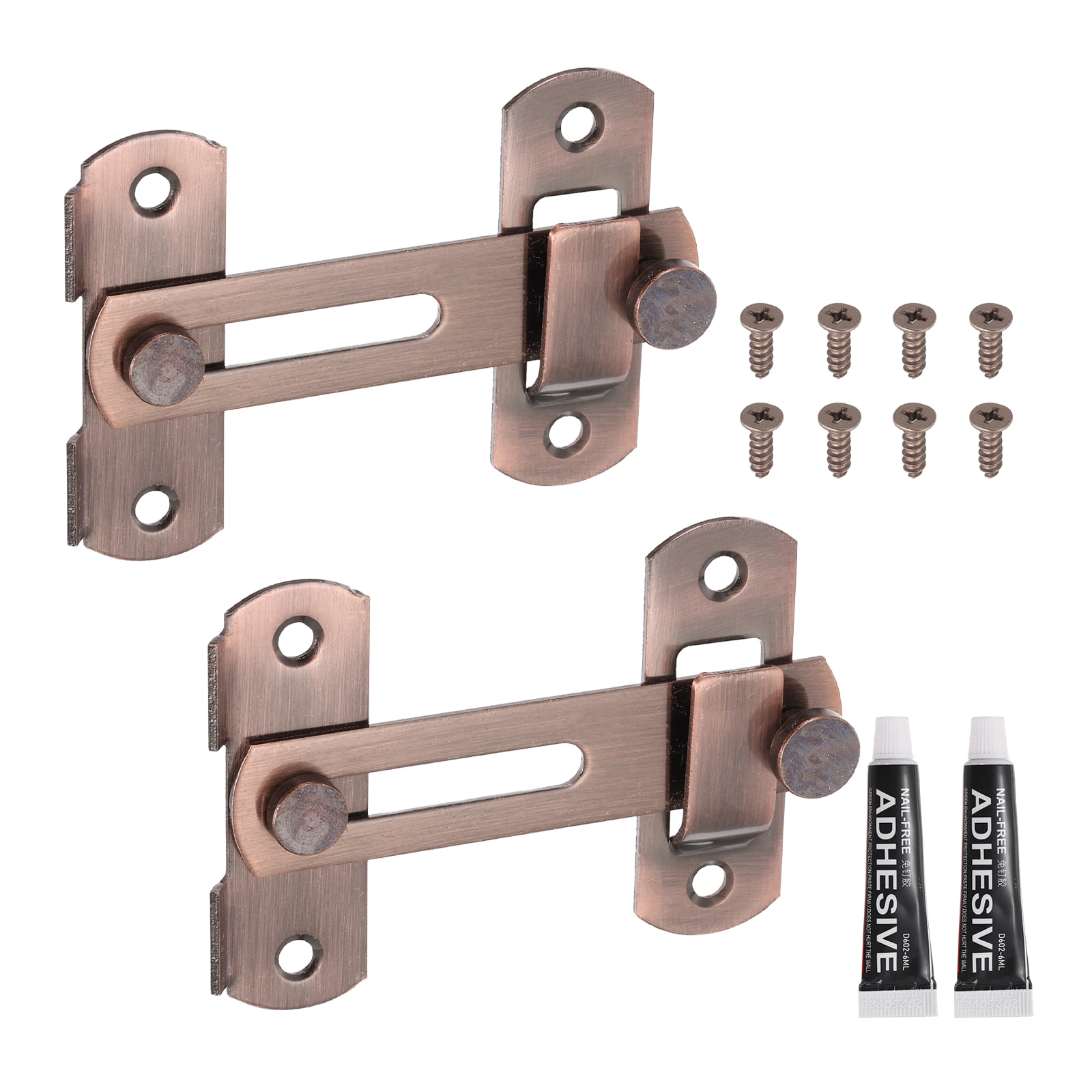 Uxcell 2-Pack Flip Latch Gate Latch, 2.8 in Stainless Steel Flip Door ...