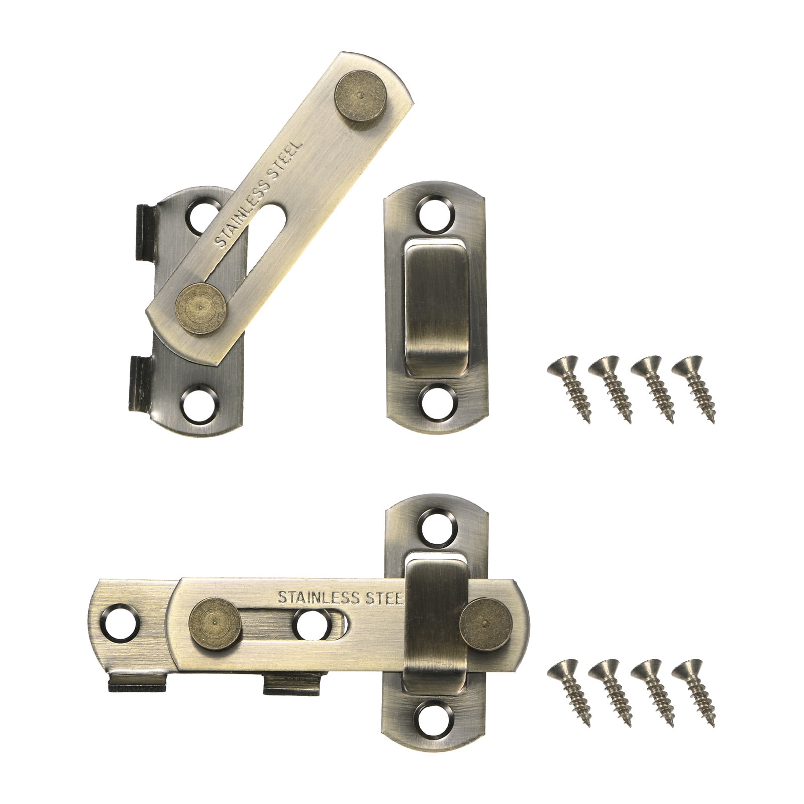 Uxcell 2-Pack Flip Latch Gate Latches 1.97Inch Stainless Steel Gate ...