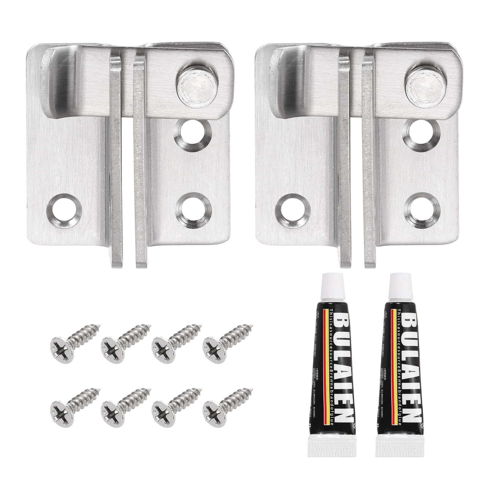 Uxcell 2-Pack Flip Latches, 1.8 in Stainless Steel Safety Door Lock ...