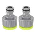 Uxcell 2-Pack Garden Hose Quick Connect, G3/4 Inch G1/2 Inch Plastic 2 ...