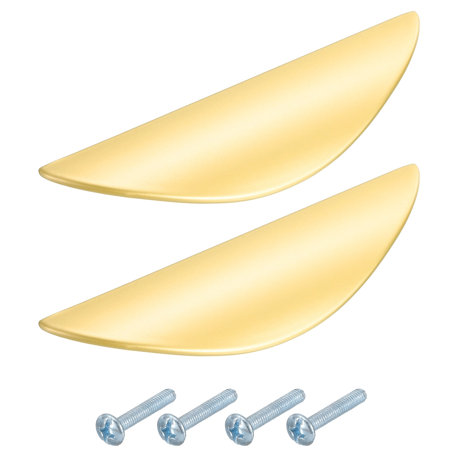 Uxcell 2 Pack Half Moon Cabinet Pull, 2.52" Hole Center Drawer Pulls ...