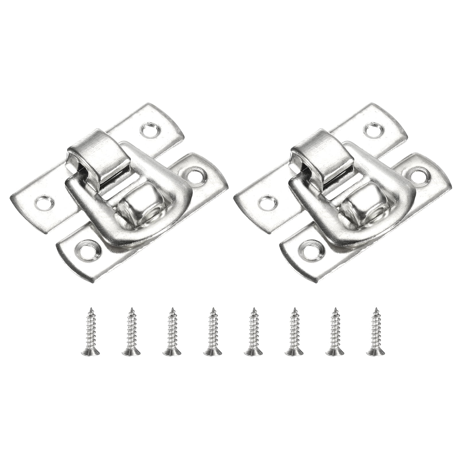 Uxcell 2 Pack Hasp Clasp Latch Lock, 30 x 18mm Decorative Retro Toggle ...
