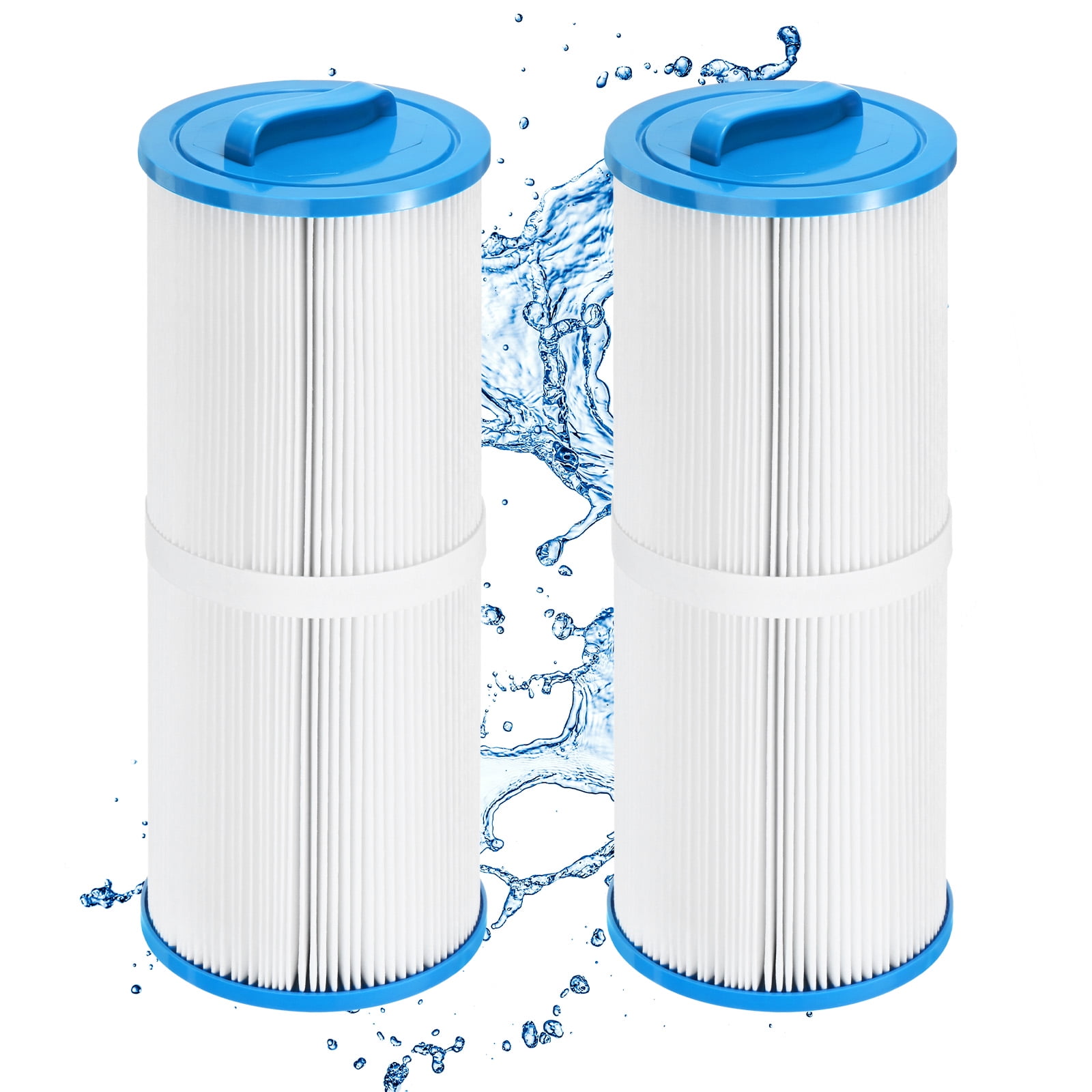 Uxcell 2-Pack Hot Tub Filter 1.7"x4.9"x14.9", Pool Filter Cartridge ...