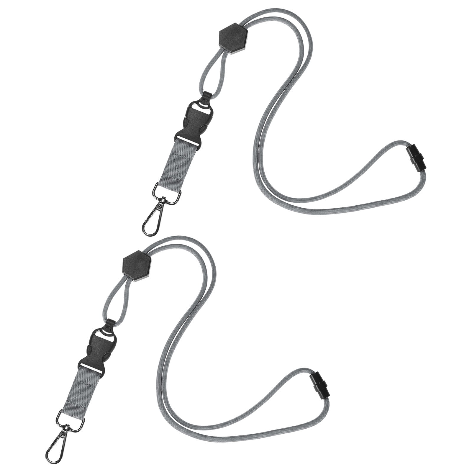 Uxcell 2-Pack Lanyards for Keys, Gray Adjustable Keychain Long ID ...