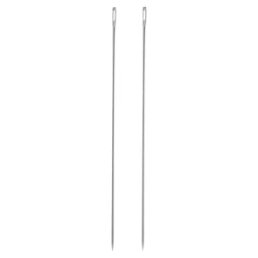 Menkey 4 Pcs Heavy Duty Curved Leather Hand Sewing Needles, Large Eye ...