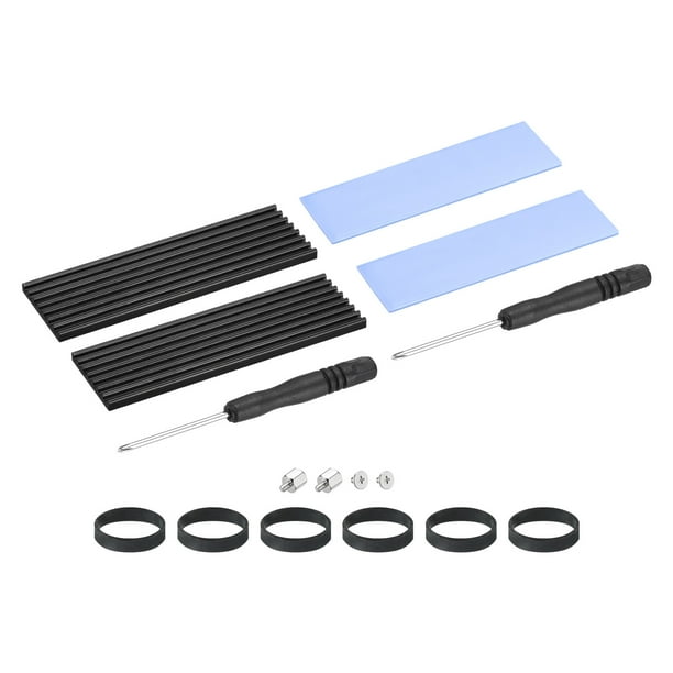 Uxcell 2 Pack M.2 2280 Nvme SSD Heatsink Cooler Alloy Aluminum with ...