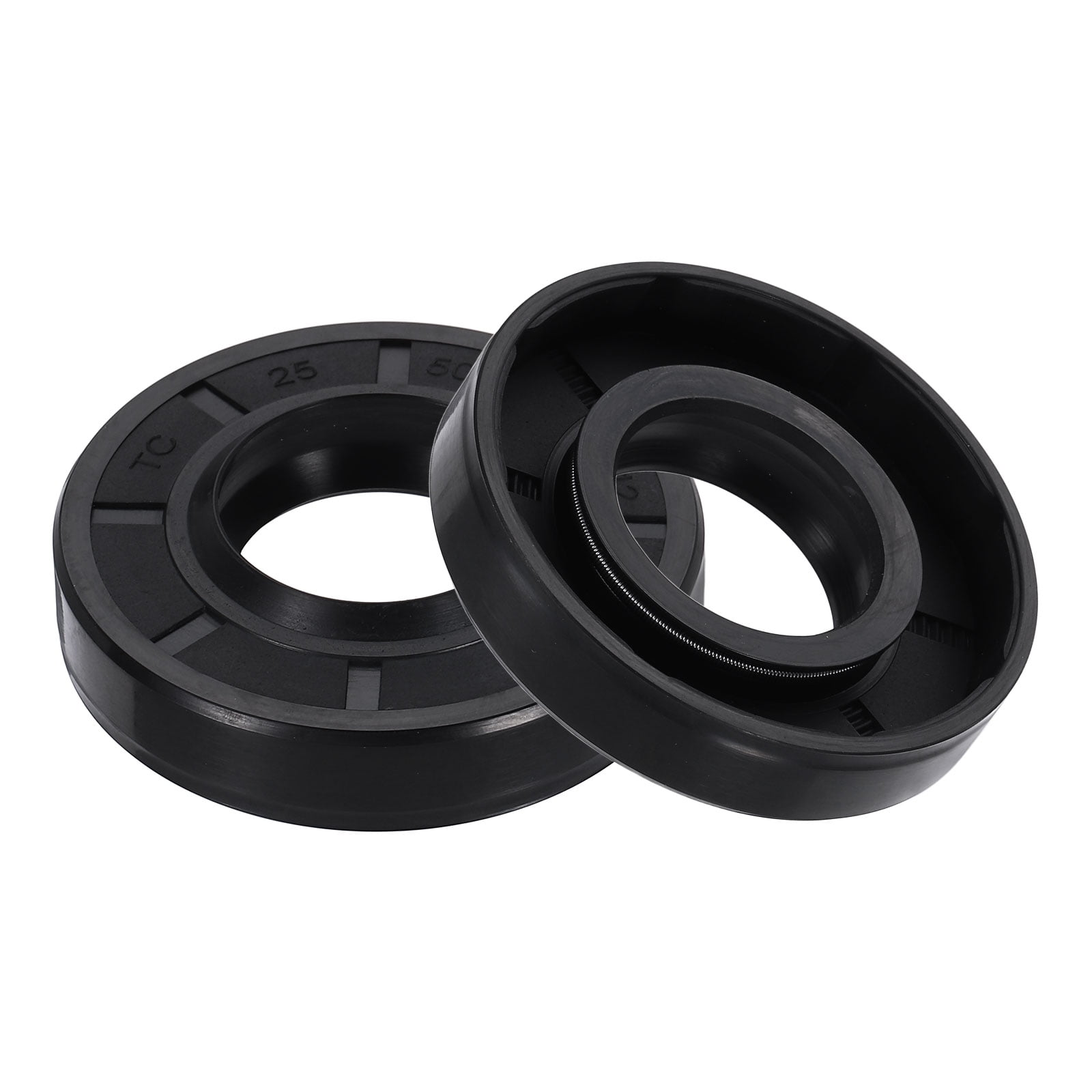 Uxcell 2 Pack Oil Seal, 0.98"x2.01"x0.39" TC Nitrile Rubber Double Lip ...