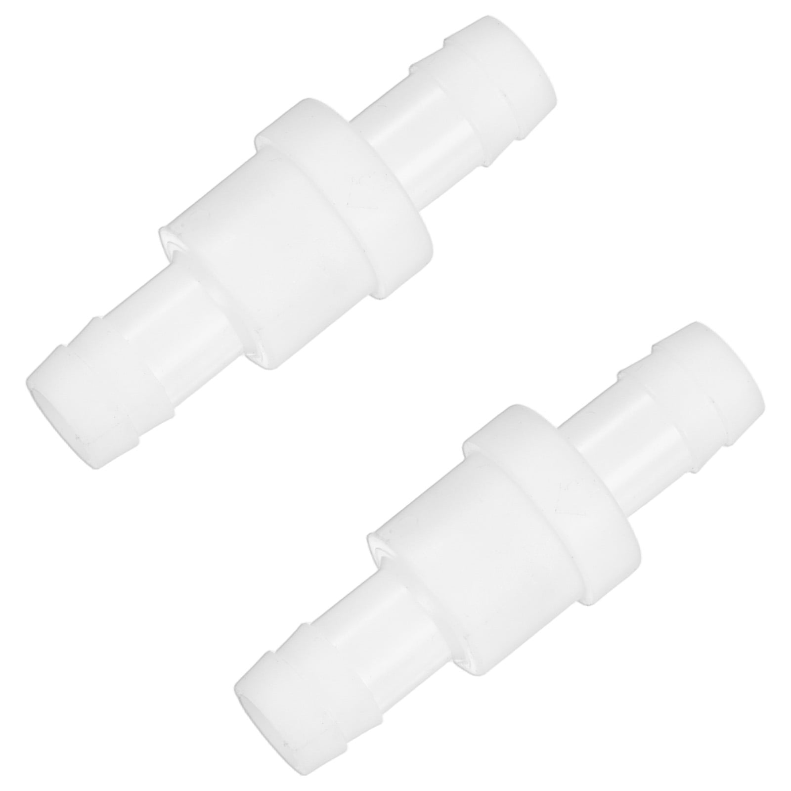 Uxcell 2-Pack One Way Check Valve, 1/2" Barb Hose Non Return Plastic ...