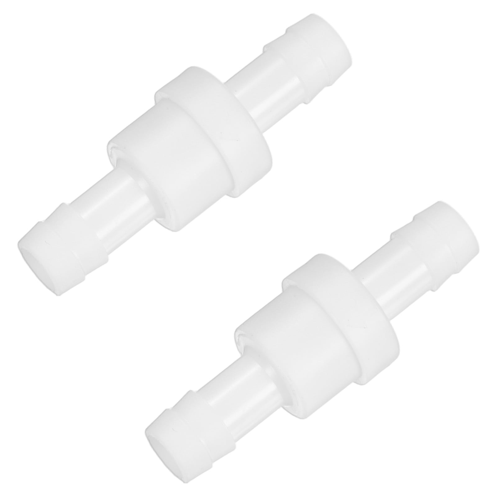 Uxcell 2-Pack One Way Check Valve, 3/8" Barb Hose Non Return Plastic ...