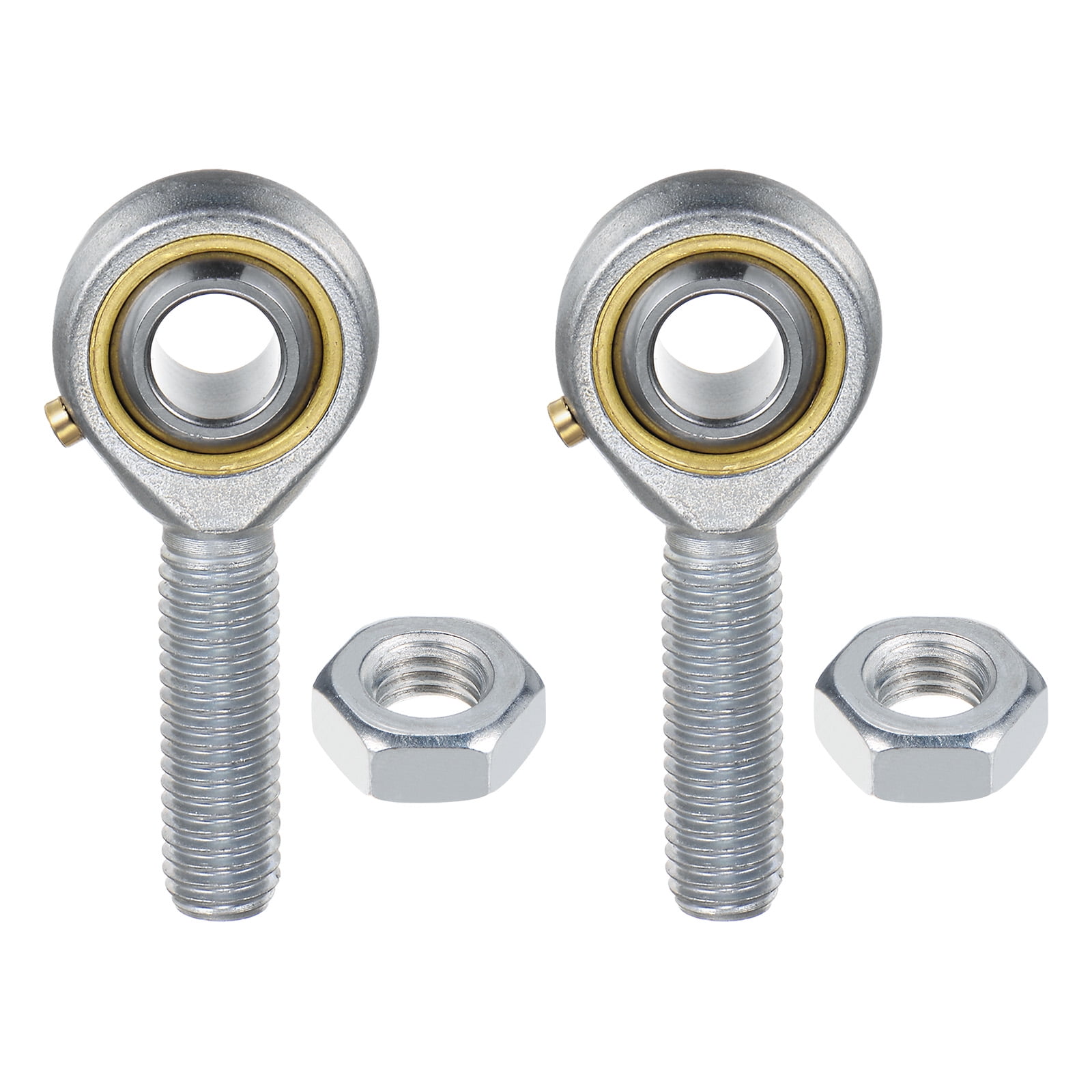 Uxcell 2-Pack POS10 Rod End Bearing, M10*1.5 Right Thread Male Thread Steel Joint Rod Ends W Jam ...