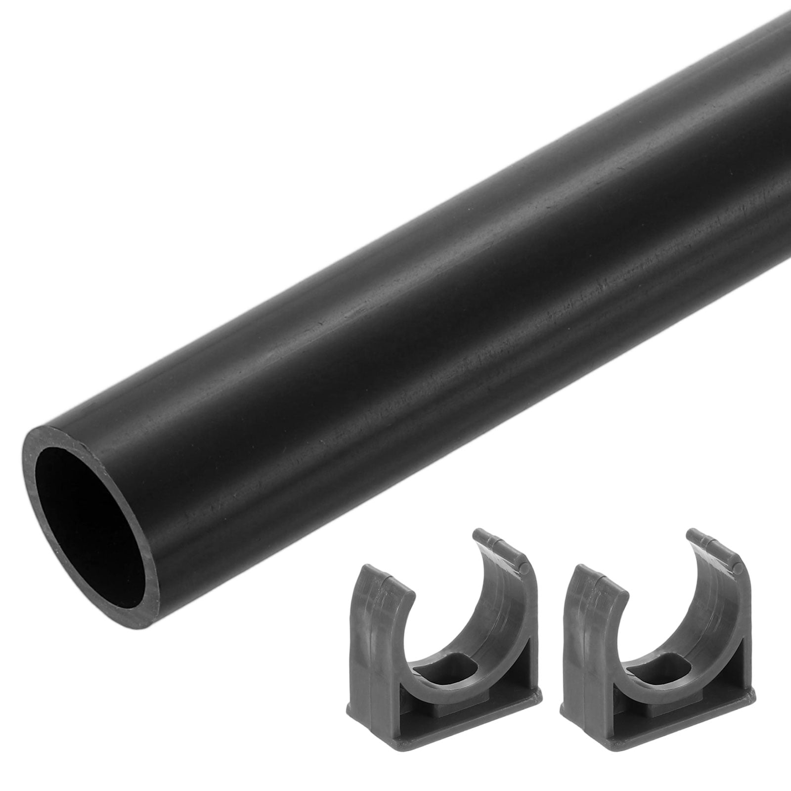 Uxcell 2 Pack PVC Rigid Tube, 500mm Length Round Pipe Tubing, 36mm ID ...