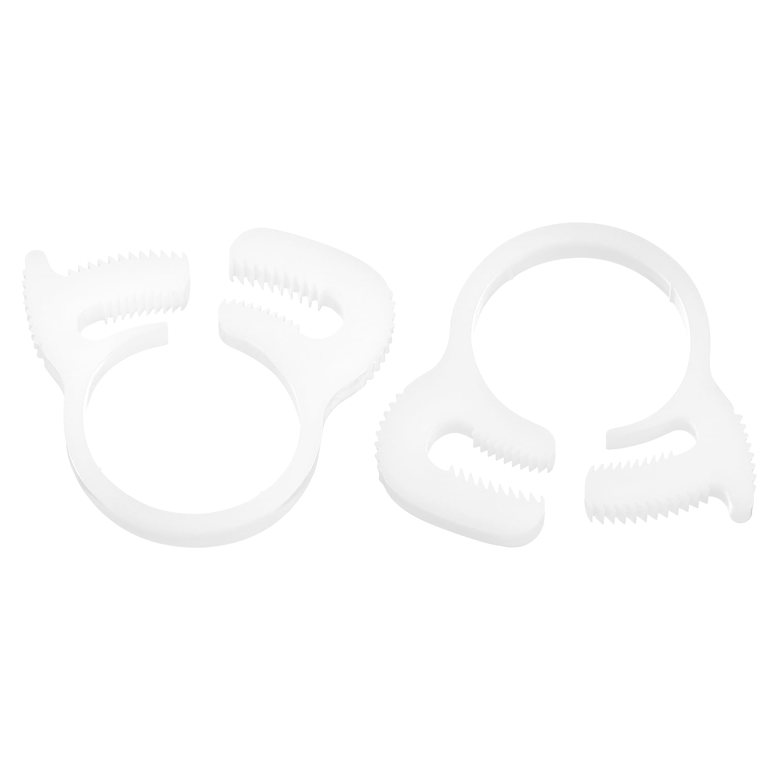 Uxcell 2 Pack Plastic 16.9-19 mm Adjustable Double Snap Grip Hose ...