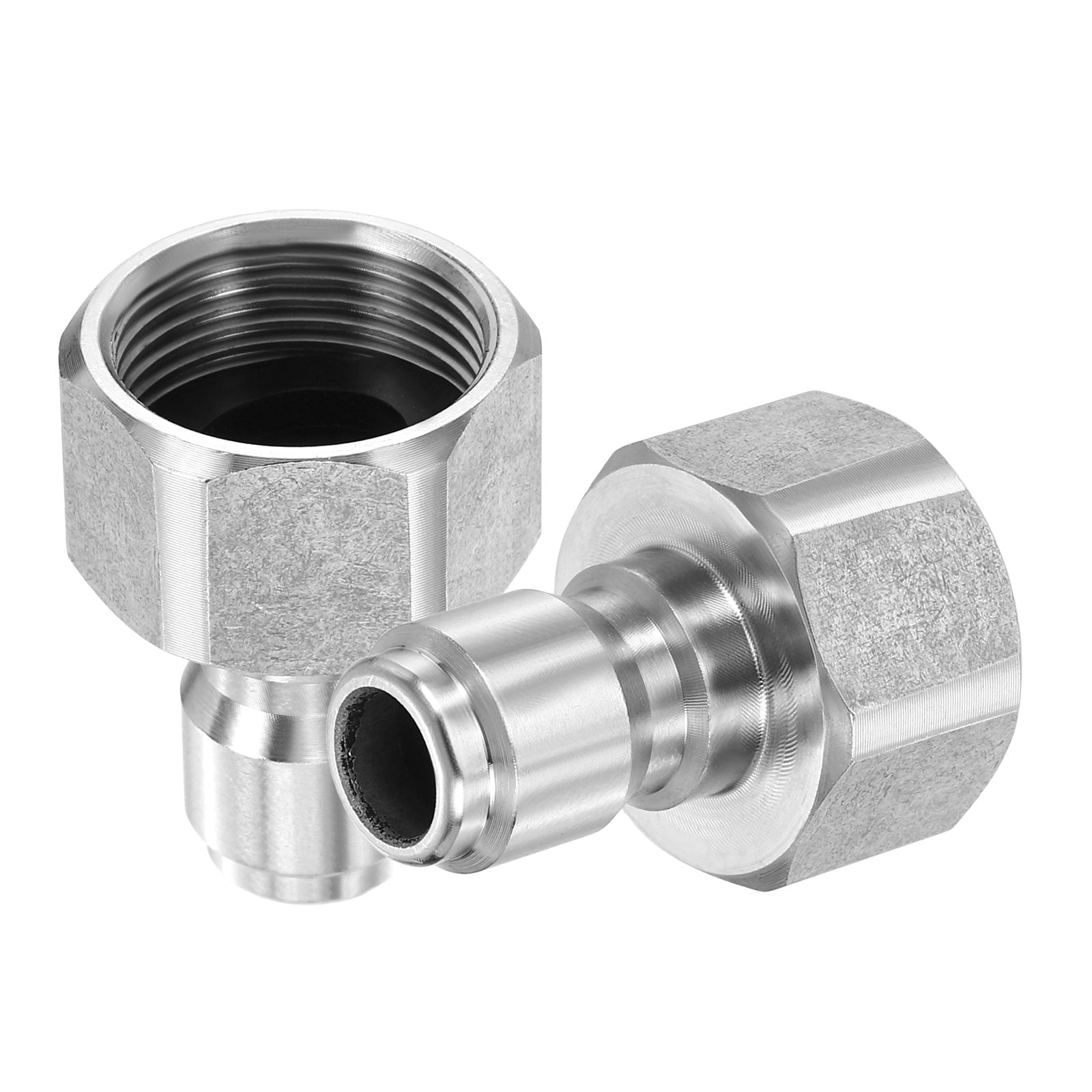 Uxcell 2 Pack Pressure Washer Adapter, 3/8" Male Quick Plug to M22 ...