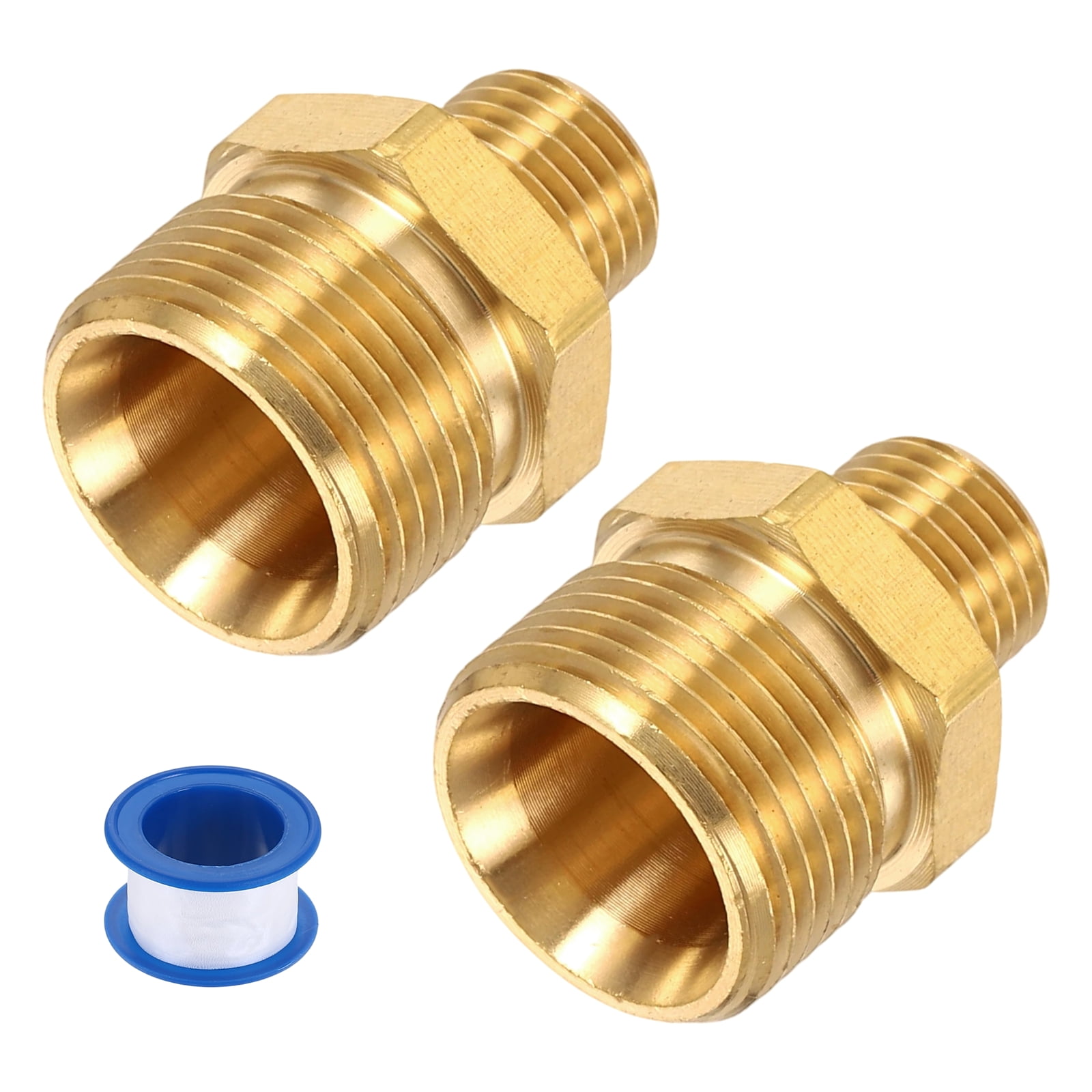 Uxcell 2 Pack Pressure Washer Adapter, G1/4" Male to M22 15mm Male ...