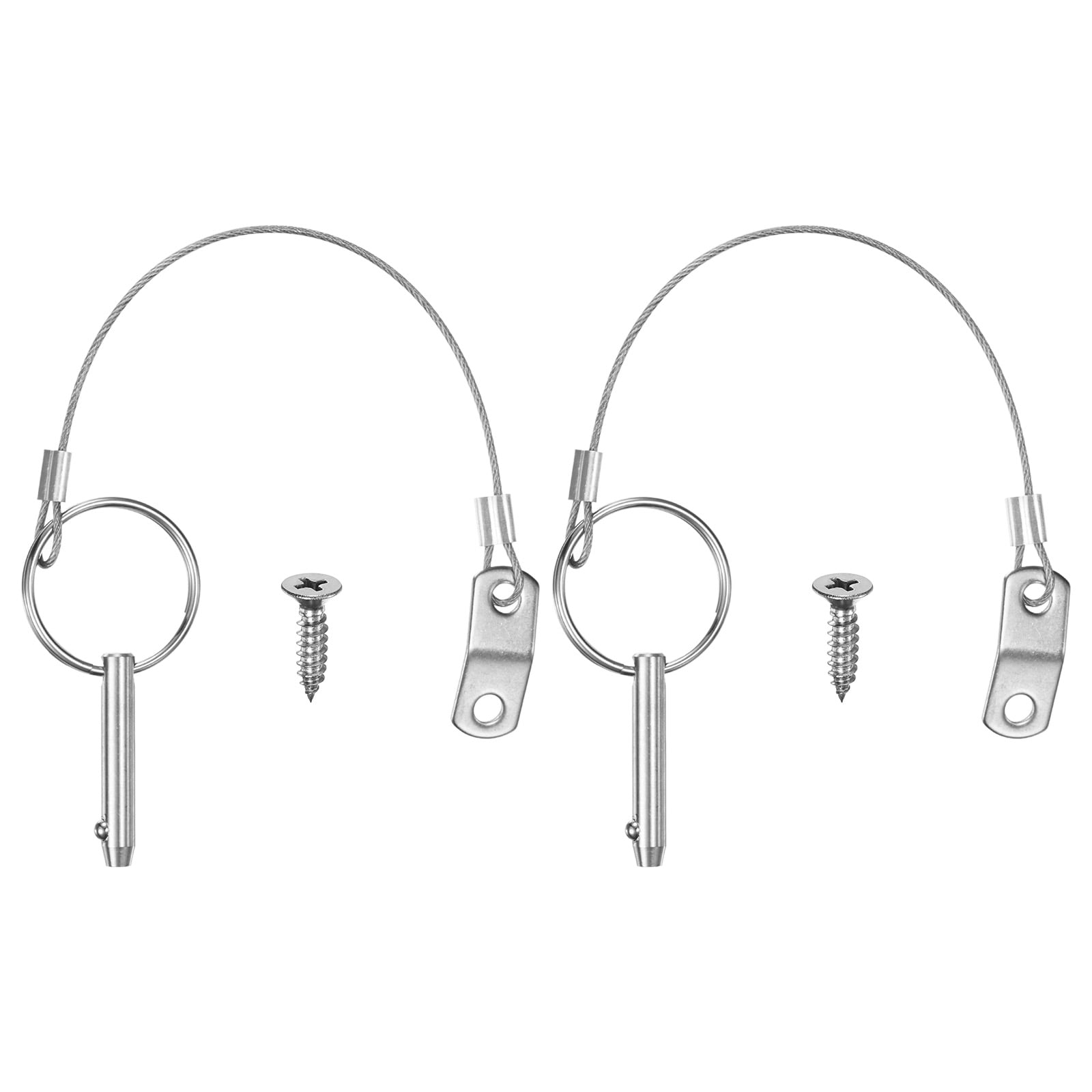 Uxcell 2-Pack Quick Release Pins, 316 Stainless Steel 6.3mm Dia., 26mm ...