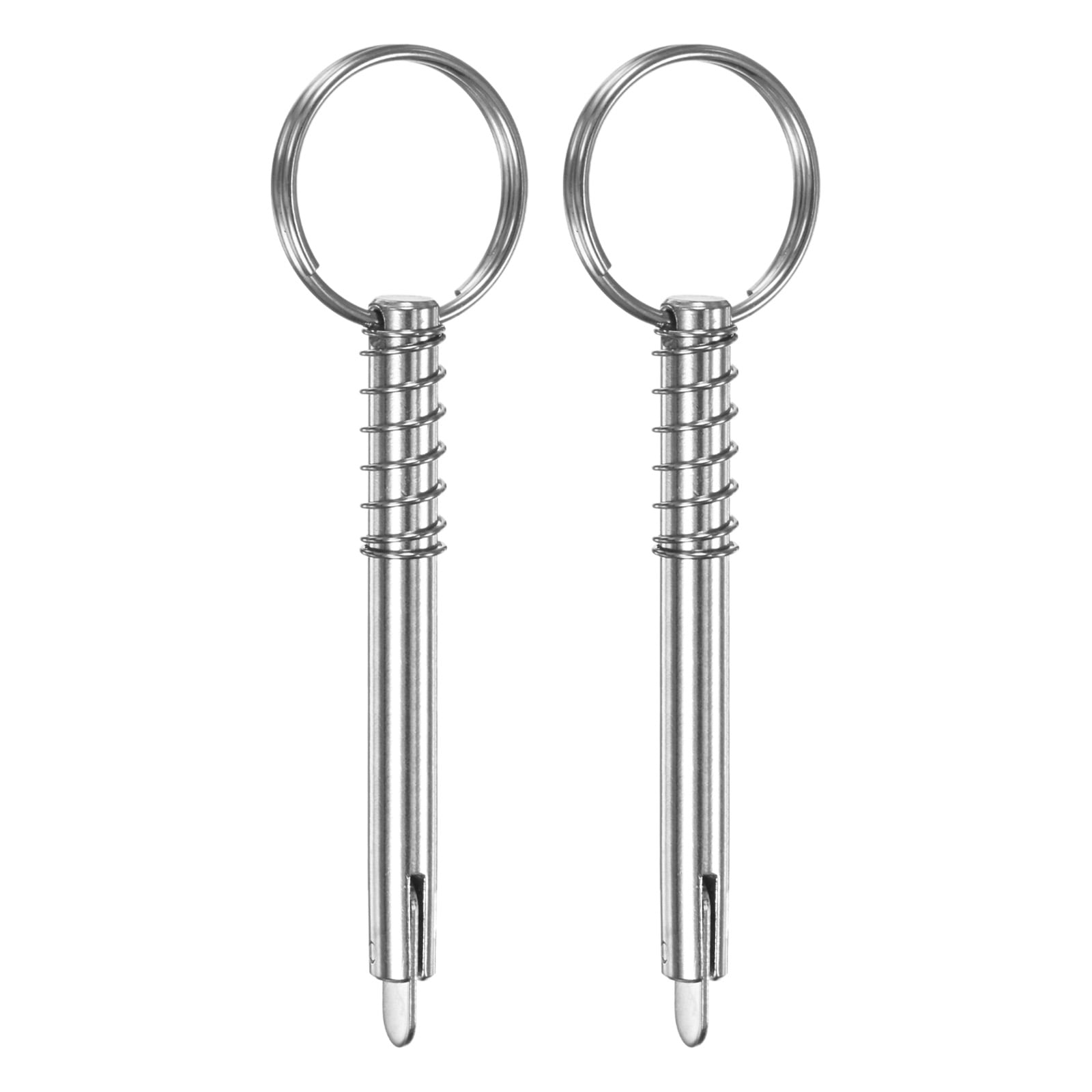 Uxcell 2-Pack Quick Release Pins, 316 Stainless Steel 8mm Dia., 66mm ...