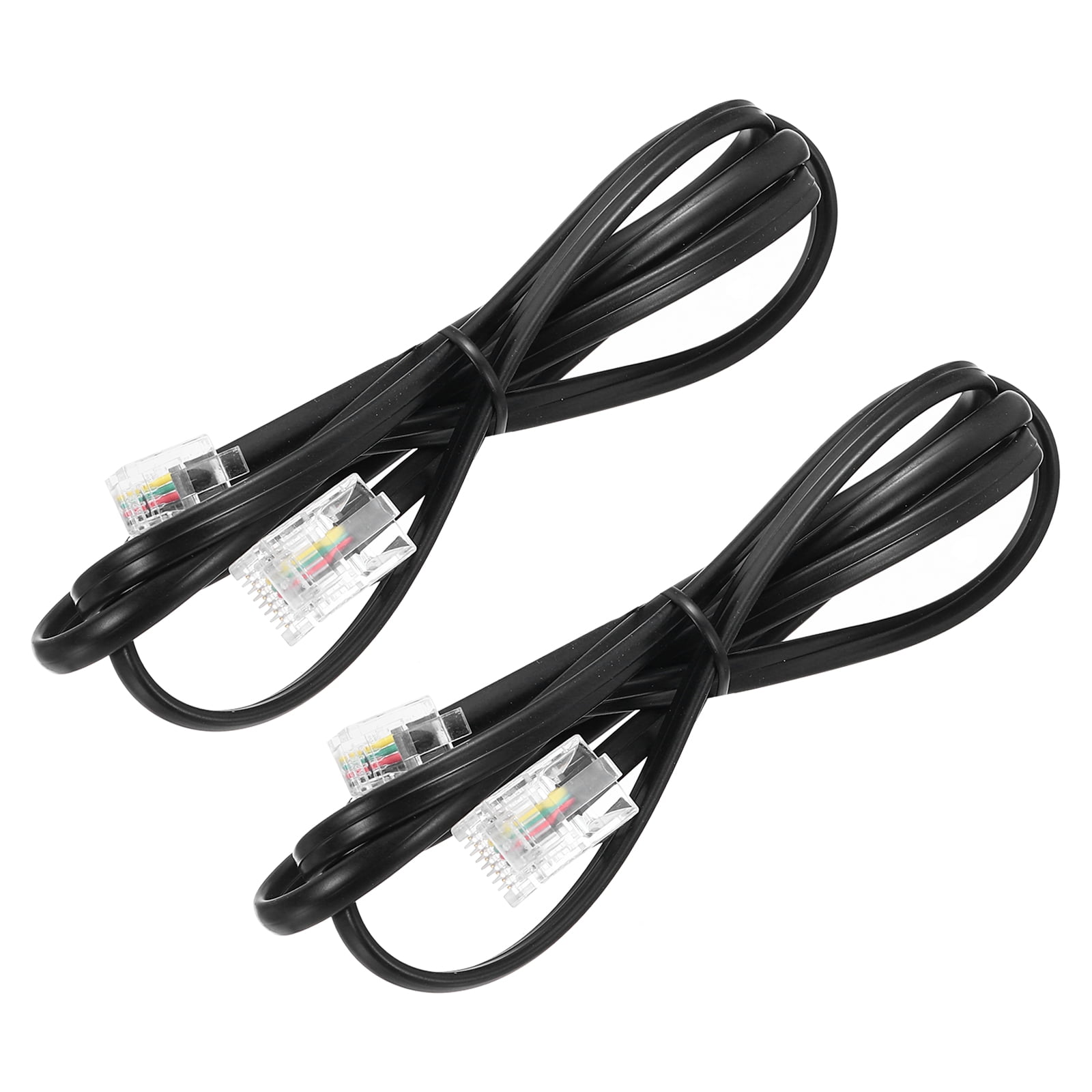 Uxcell 2 Pack RJ45 8P4C to RJ11 6P4C Adapter Converter Cable, RJ45 to ...