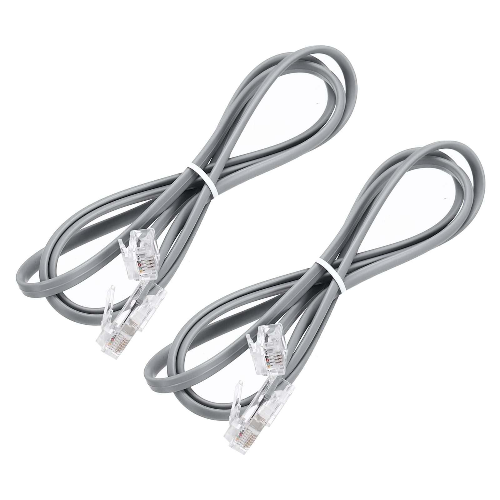 Uxcell 2 Pack RJ45 8P4C to RJ11 6P4C Adapter Converter Cable, RJ45 to ...