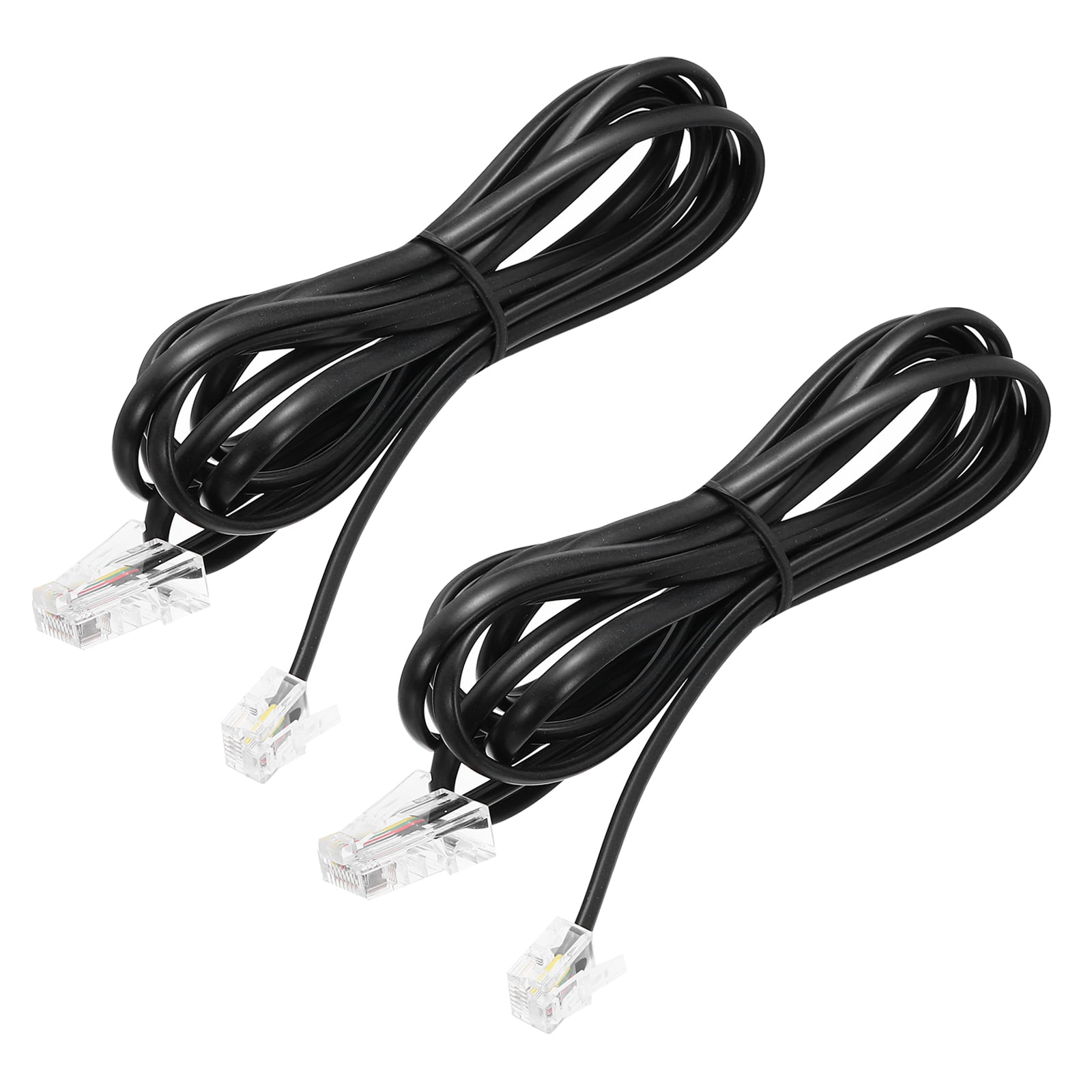 Uxcell 2 Pack RJ45 8P4C to RJ11 6P4C Adapter Converter Cable, RJ45 to ...