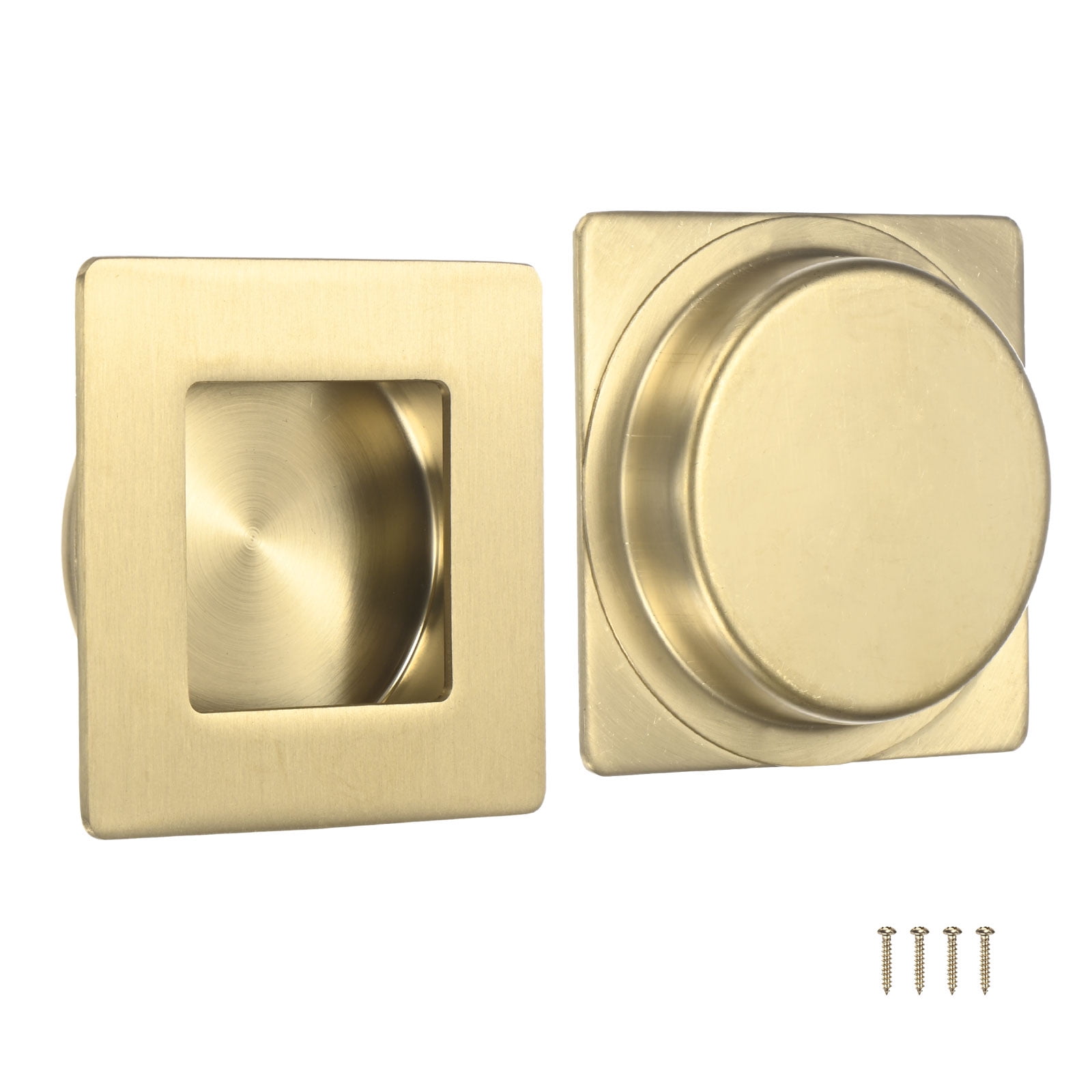 Uxcell 2-Pack Recessed Finger Pulls, 2.75 Inch 304 Stainless Steel ...