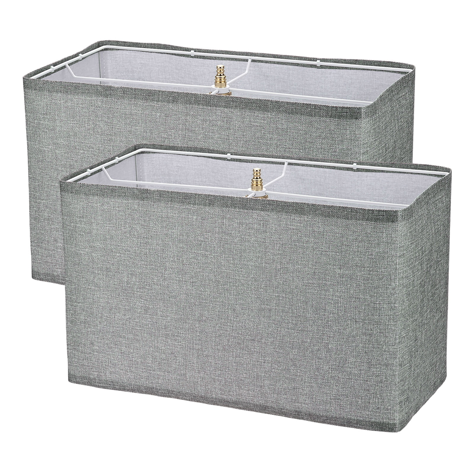 Uxcell 2 Pack Rectangle Lamp Shades 16" x 8" x 10" Large Lamp Shades ...