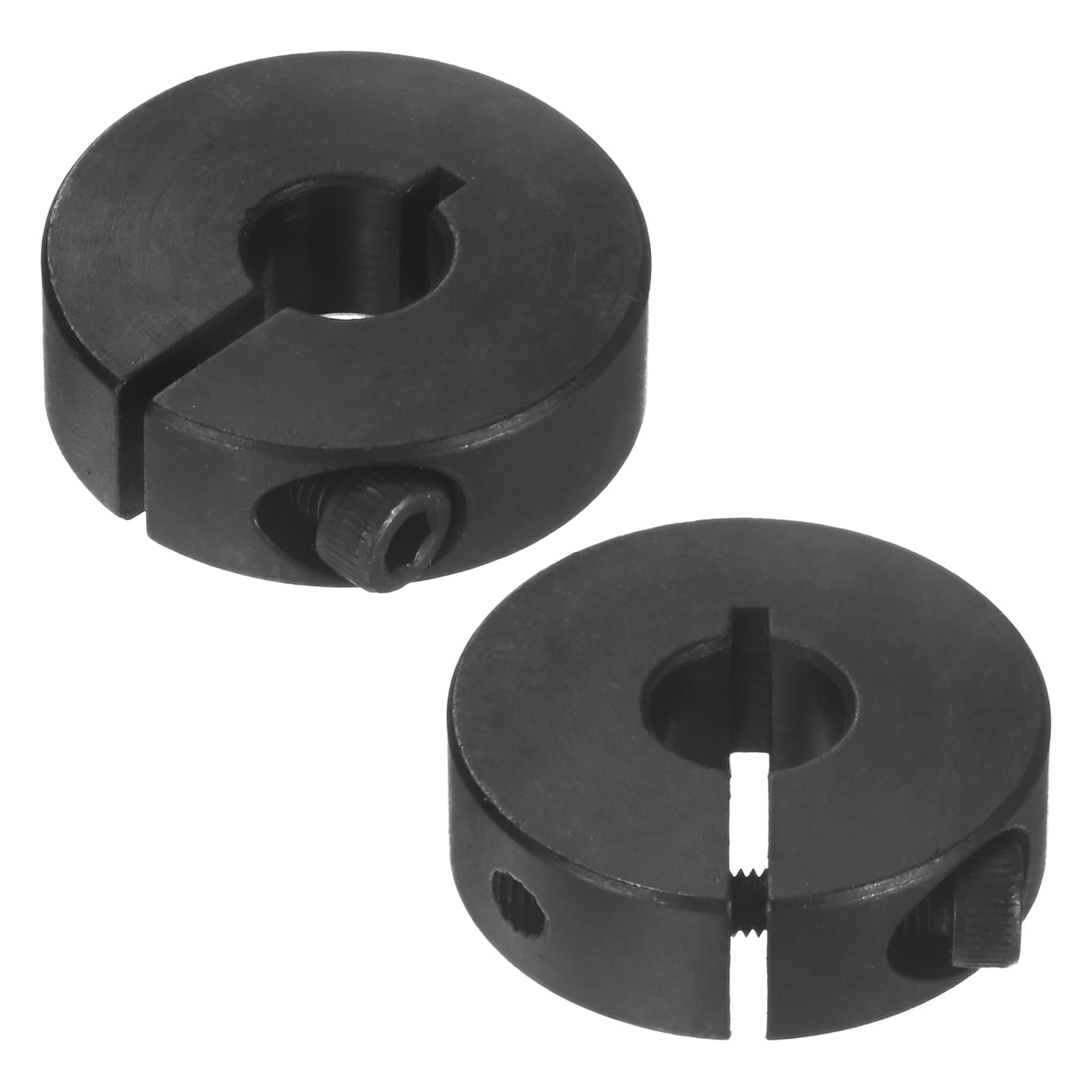 Uxcell 2-Pack Single Split Shaft Collar 8mm Bore 25mm OD, 8mm Thickness ...